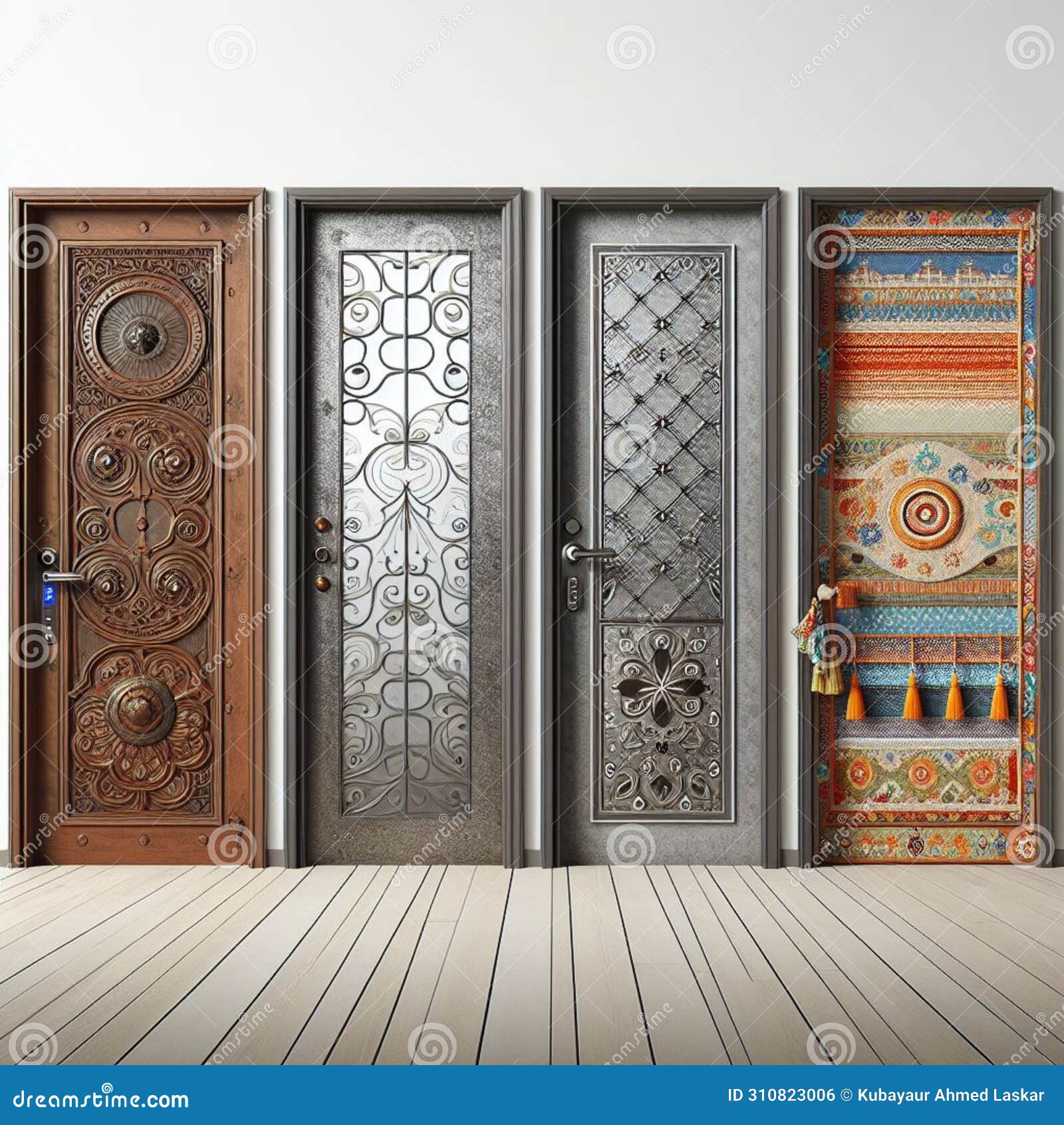 Digital Door Design, Heavy Door Design Stock Image | CartoonDealer.com ...