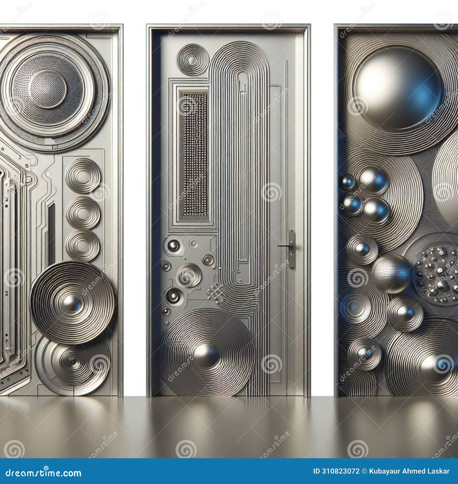 Digital Door Design, Heavy Door Design Stock Image | CartoonDealer.com ...
