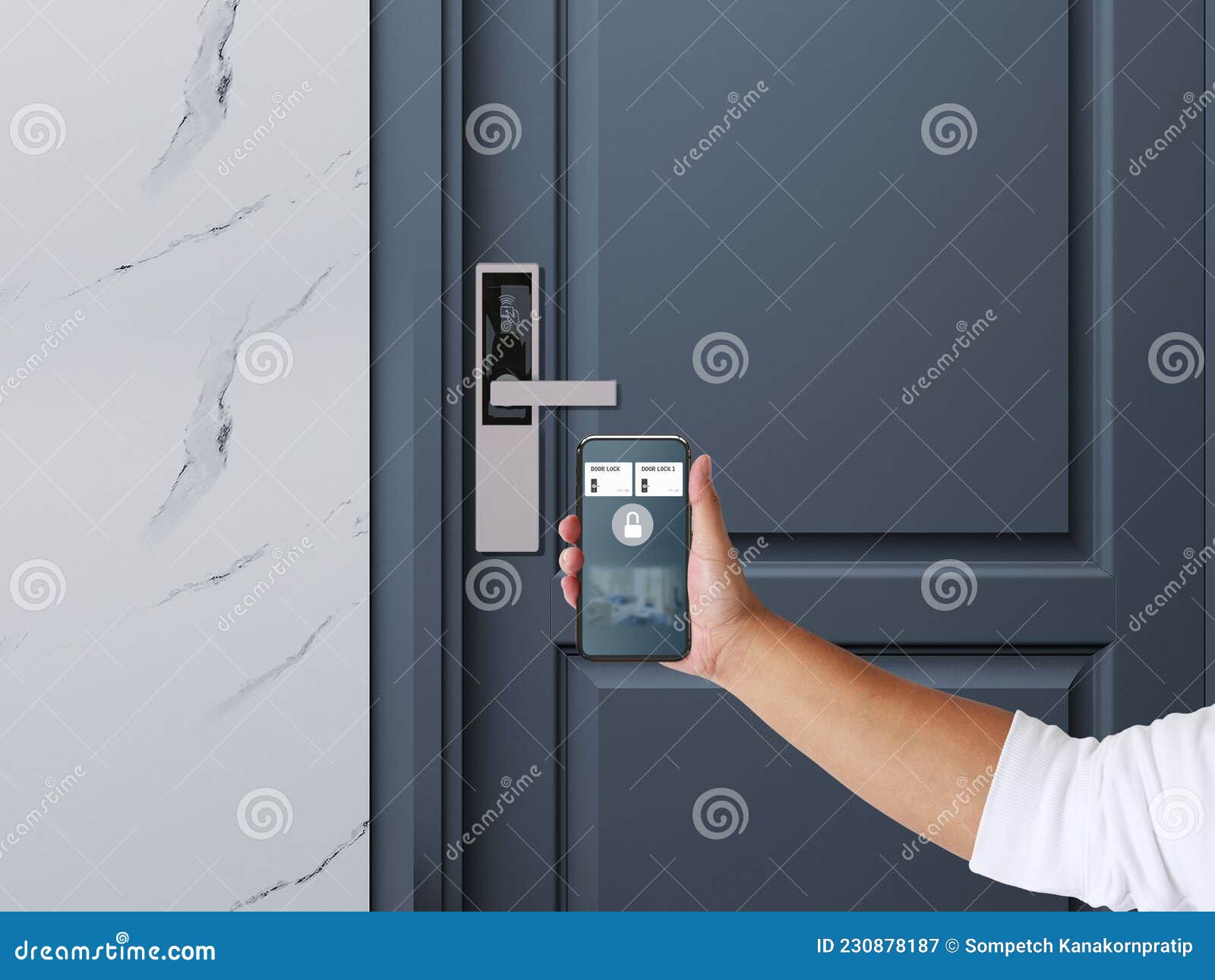 Digital Door Lock, Key Less System Of Access Door. Digital Door Handle ... Digital Door Lock, Key Less System Of Access Door. Digital Door Handle ...