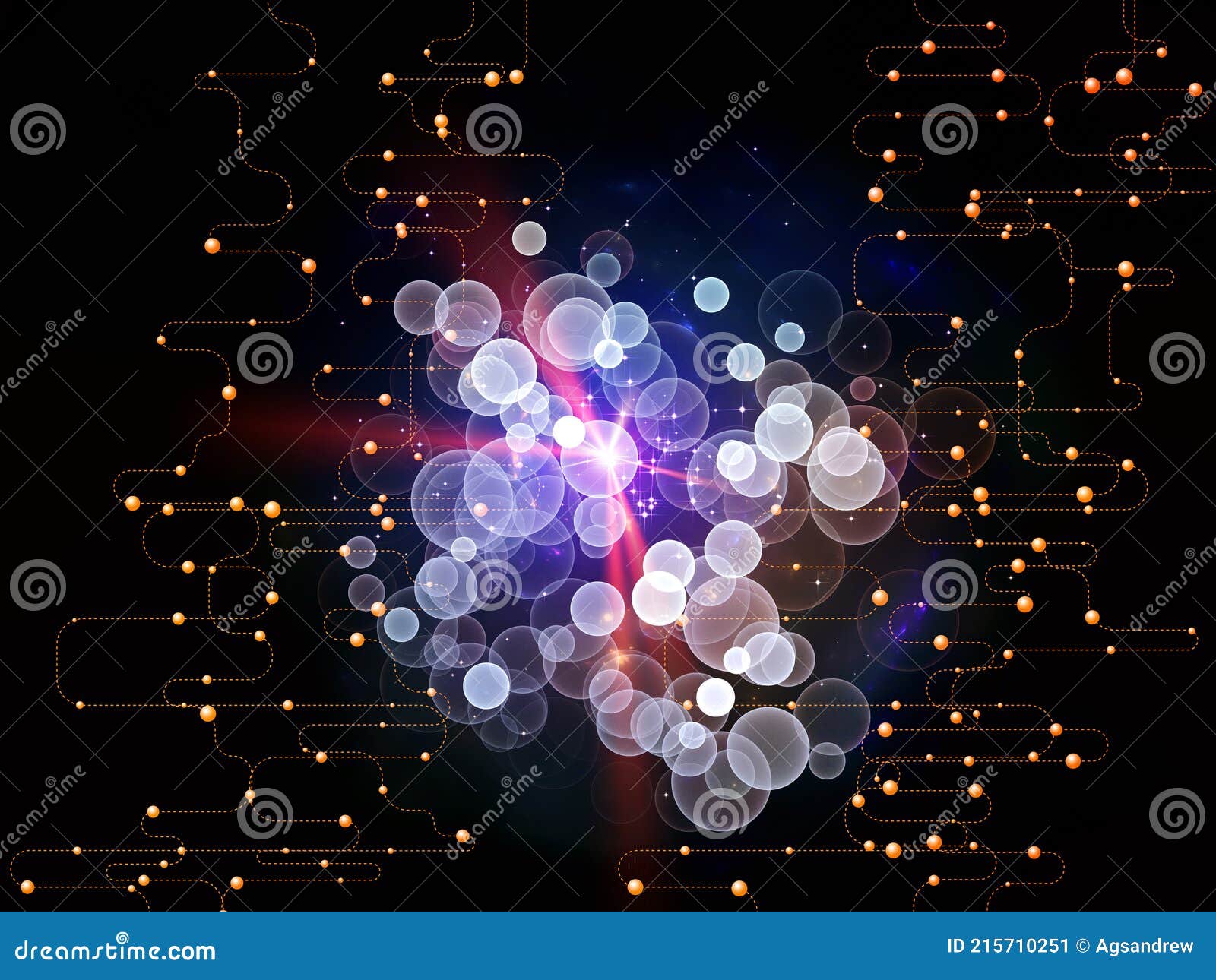 Digital Dots stock image. Image of network, background - 215710251