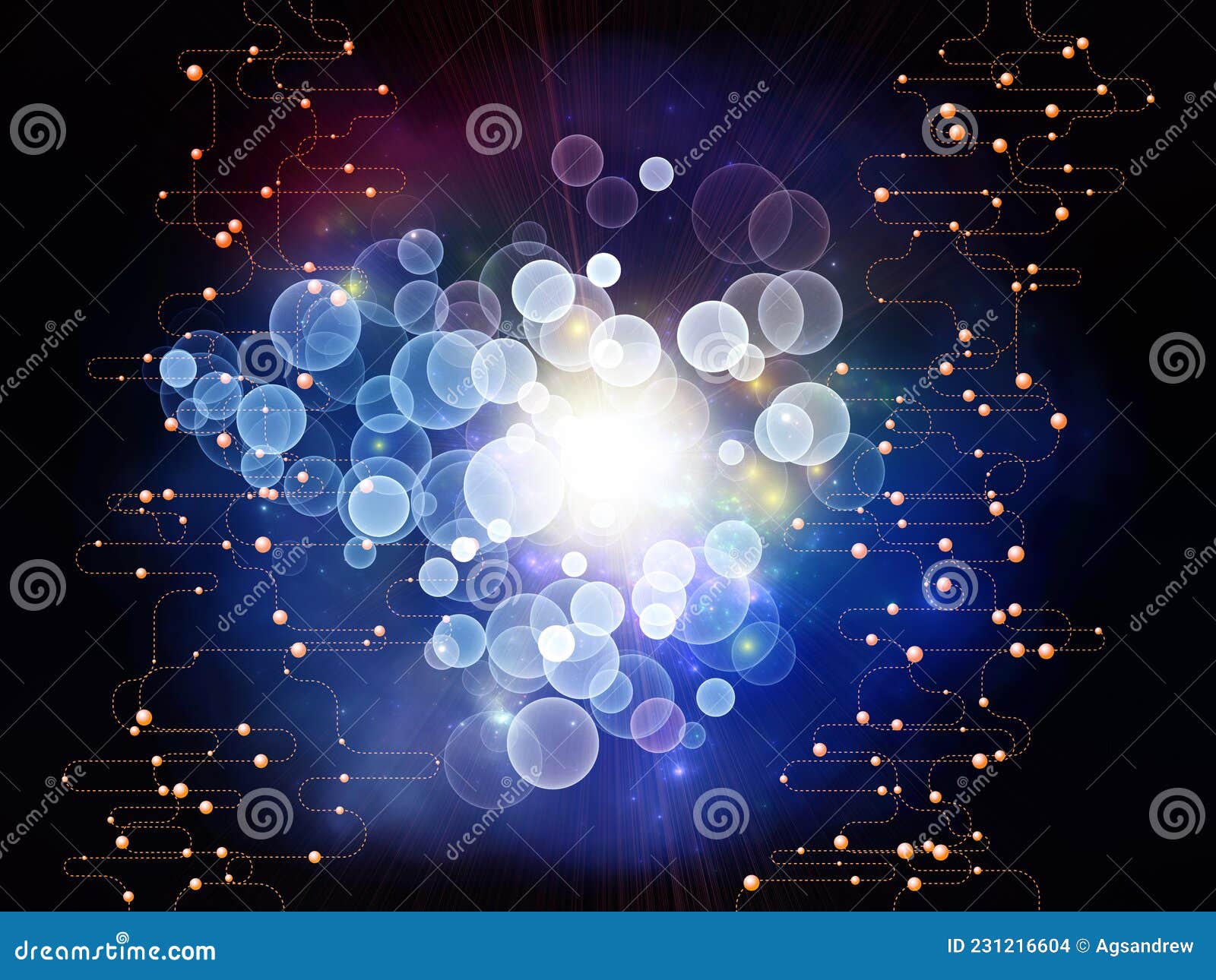 Digital Dots stock illustration. Illustration of connection - 231216604
