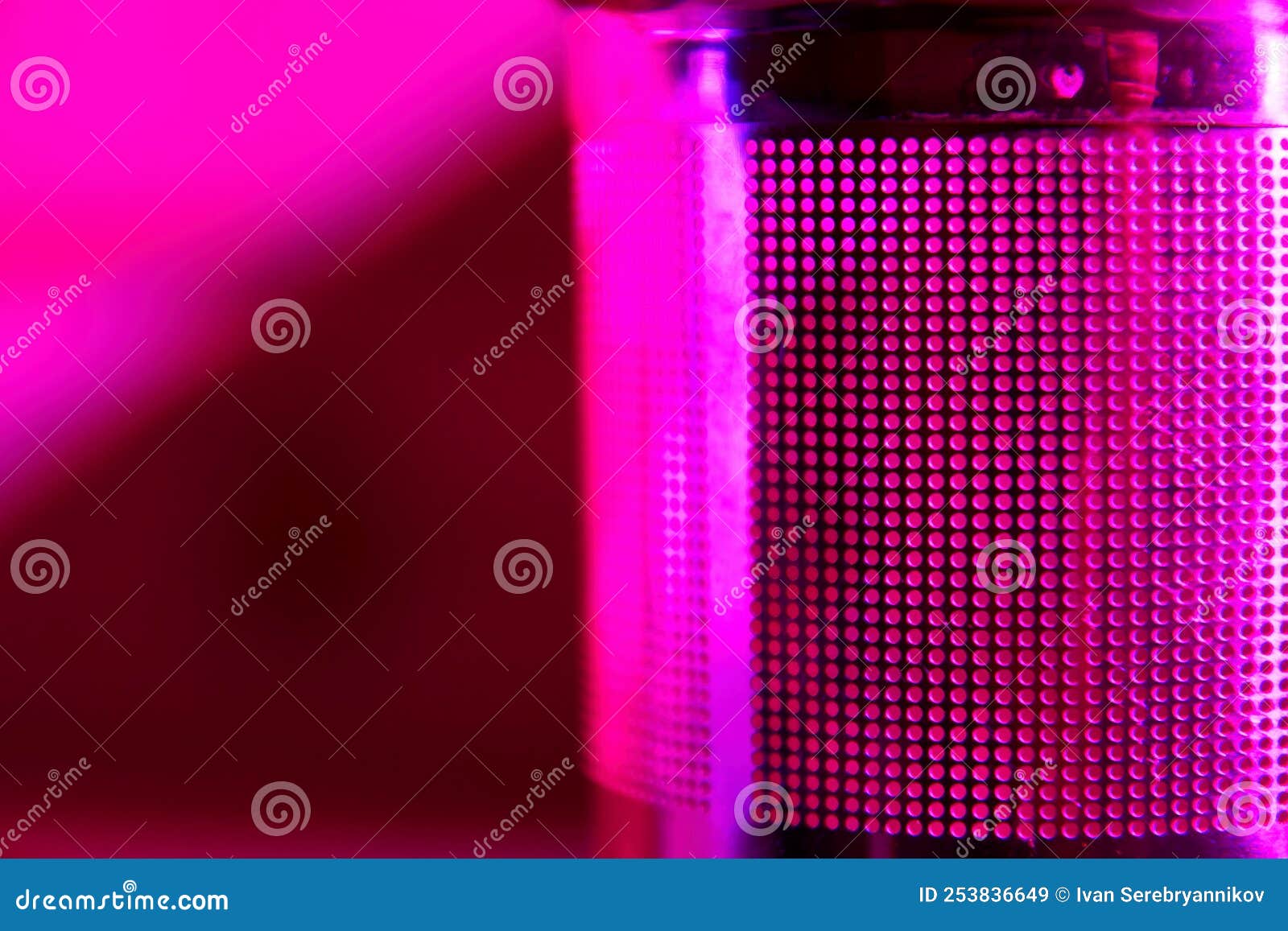 Digital Dotted Filter with Pink Neon Lights Stock Image - Image of ...