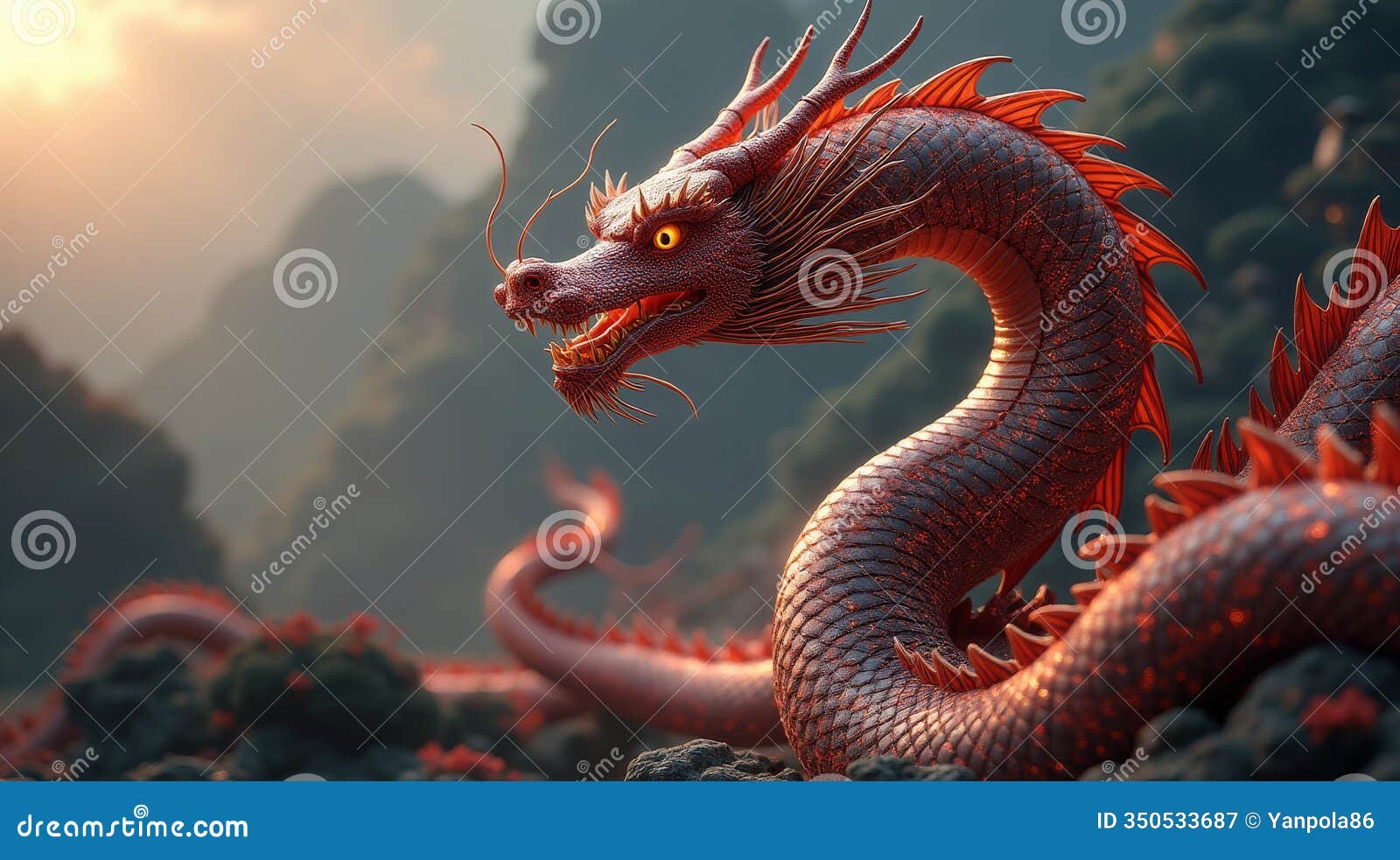 Digital Dragon Shines on Electronic Surface, Symbolizing Fantasy and ...