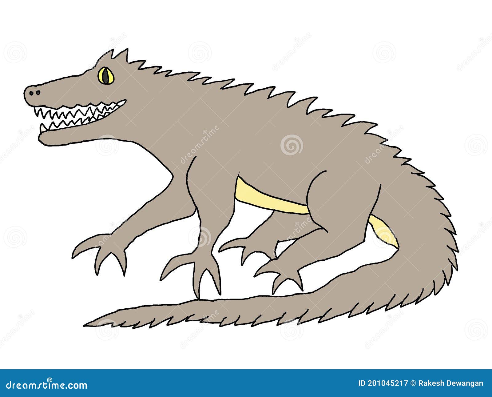 Digital Art Of Two Lizards Hugging And Holding Each Other. Vector ...