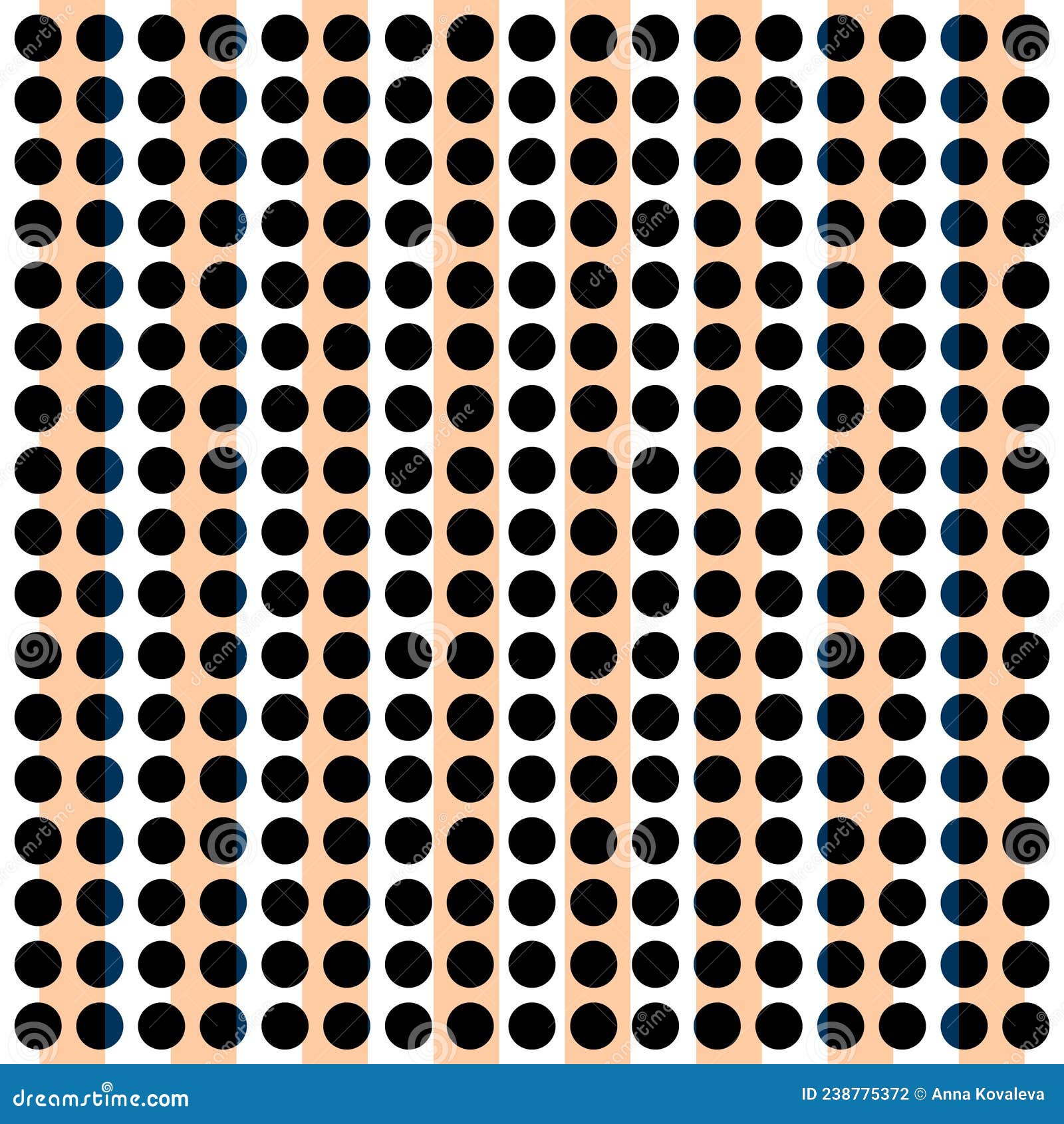 Digital Drawing. a Unique Combination of Stripes, Spots, Dots, Colors ...