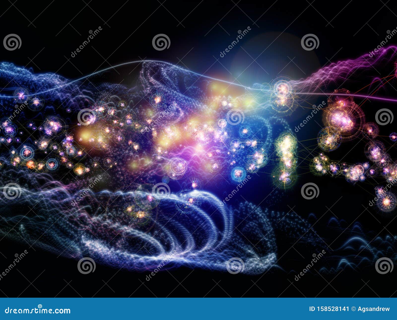 Metaphorical Virtual World stock illustration. Illustration of ...