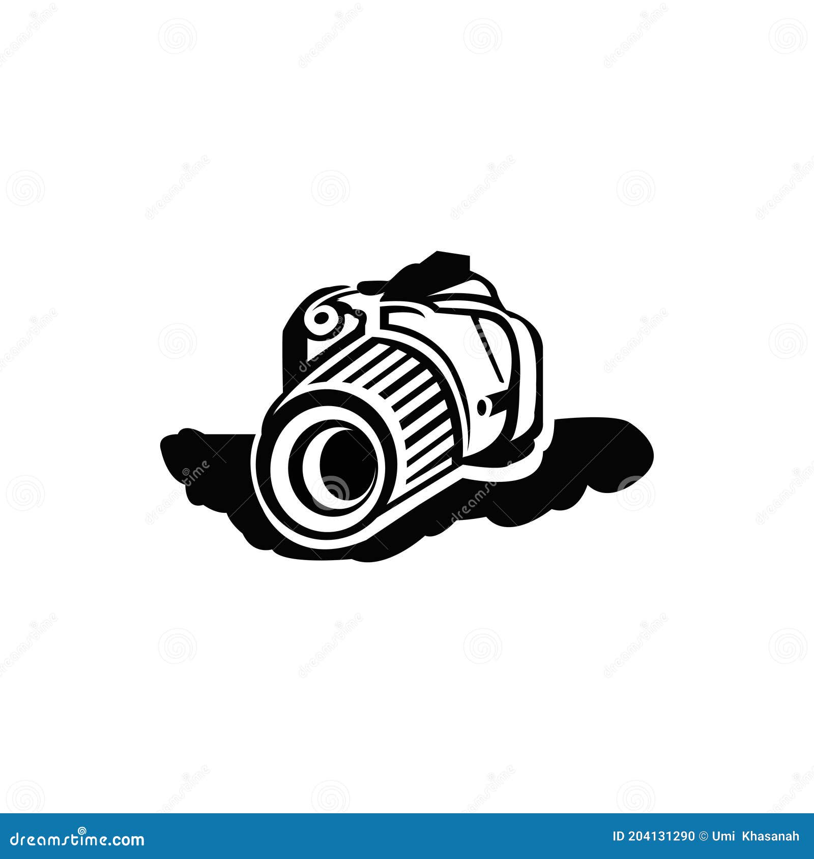 Digital DSLR camera logo stock vector. Illustration of capture - 204131290