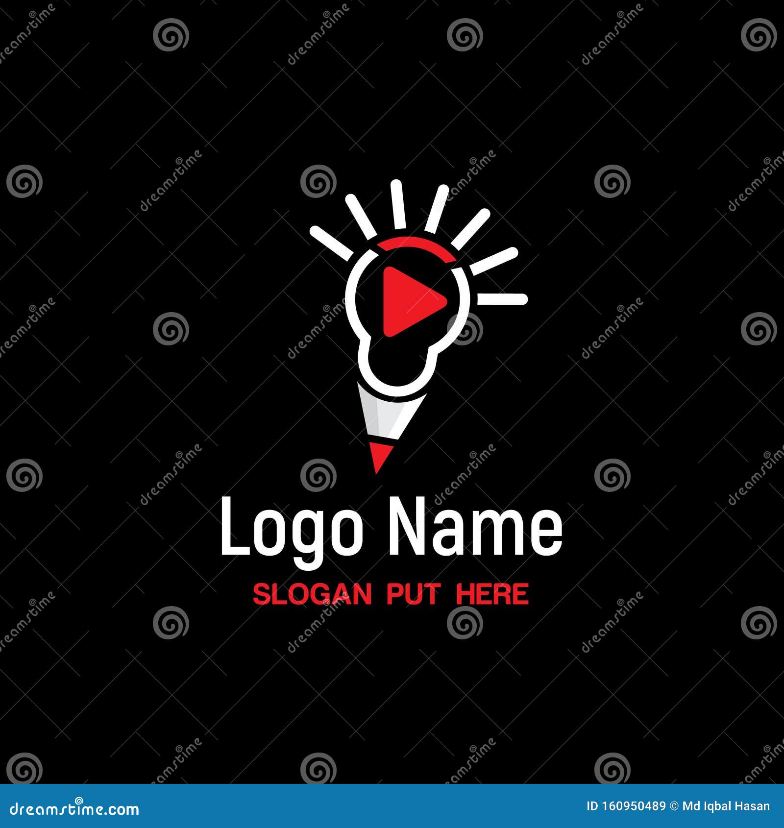 Digital E Learning or Video Editor Logo Design Template Vector Eps ...