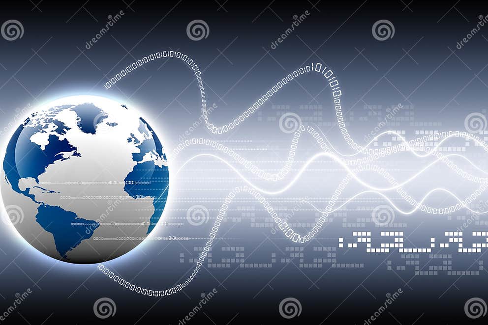 Digital earth stock illustration. Illustration of communication - 28582988