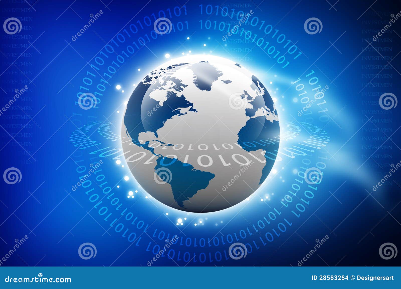 Digital earth stock illustration. Illustration of electronics - 28583284