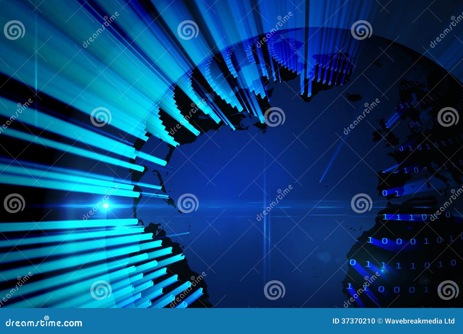 Digital earth background stock illustration. Illustration of design ...