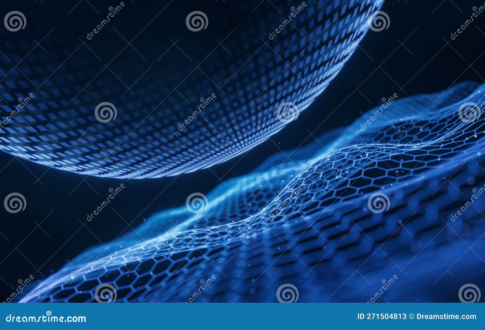 Digital Earth with Cyberspace Background, 3d Rendering Stock ...