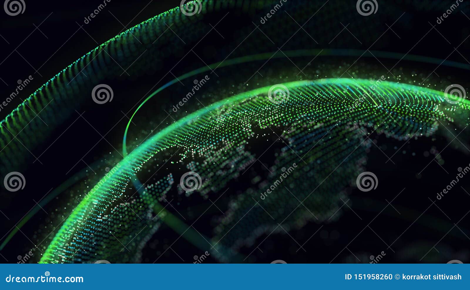 Digital Earth Global Network Concept 3d Animation Stock Photo - Image ...