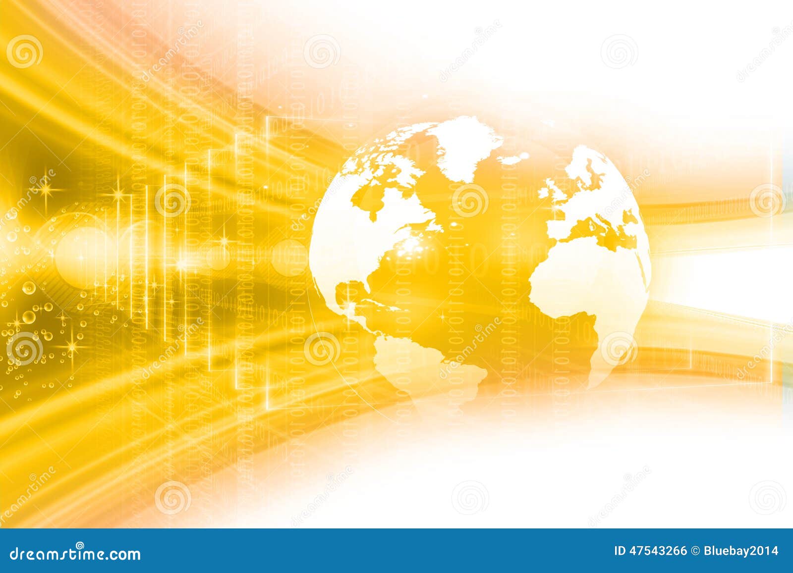 Digital Earth stock illustration. Illustration of electronic - 47543266