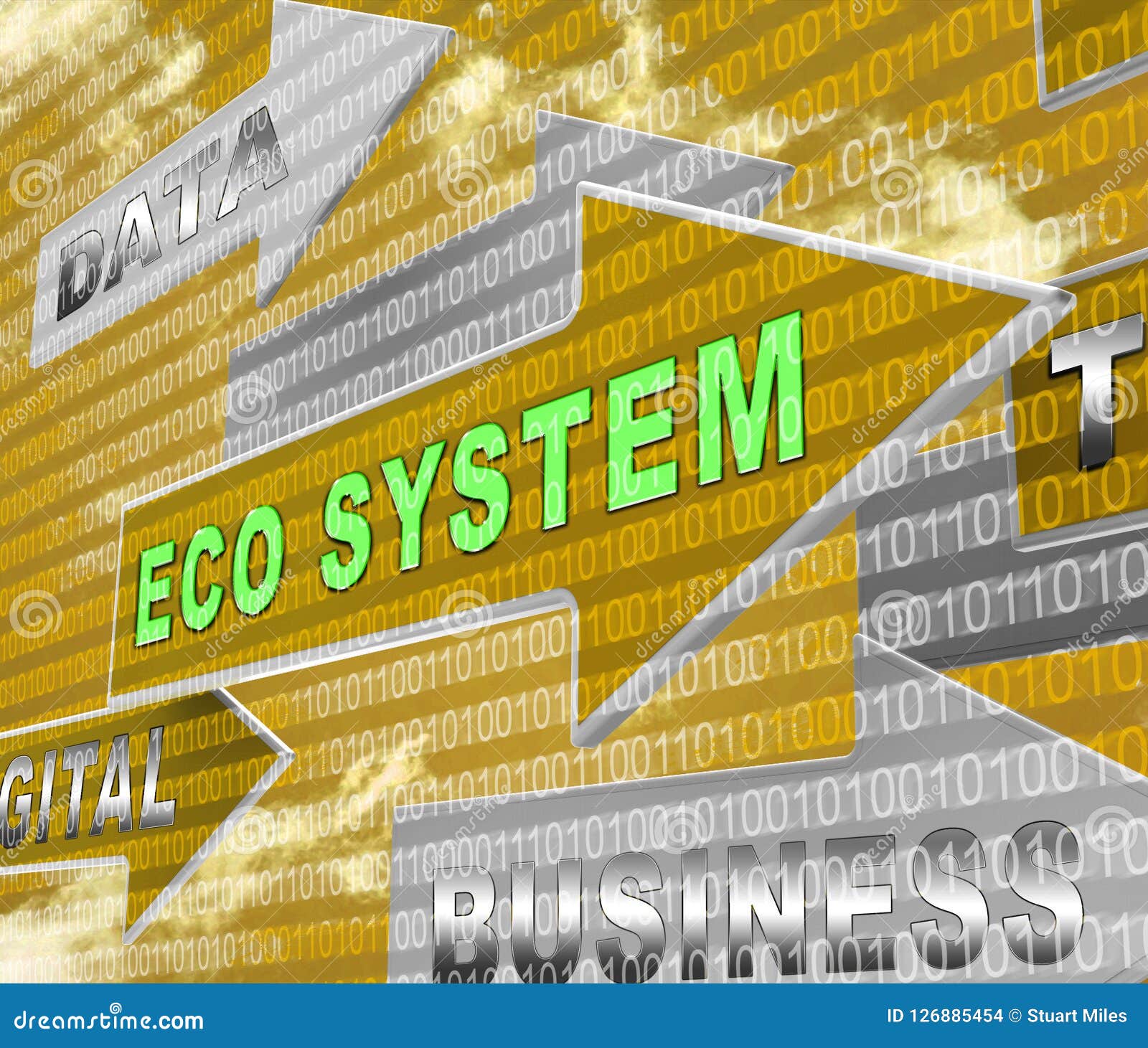 3D Digital Ecosystem Cartoon Vector | CartoonDealer.com #34224339