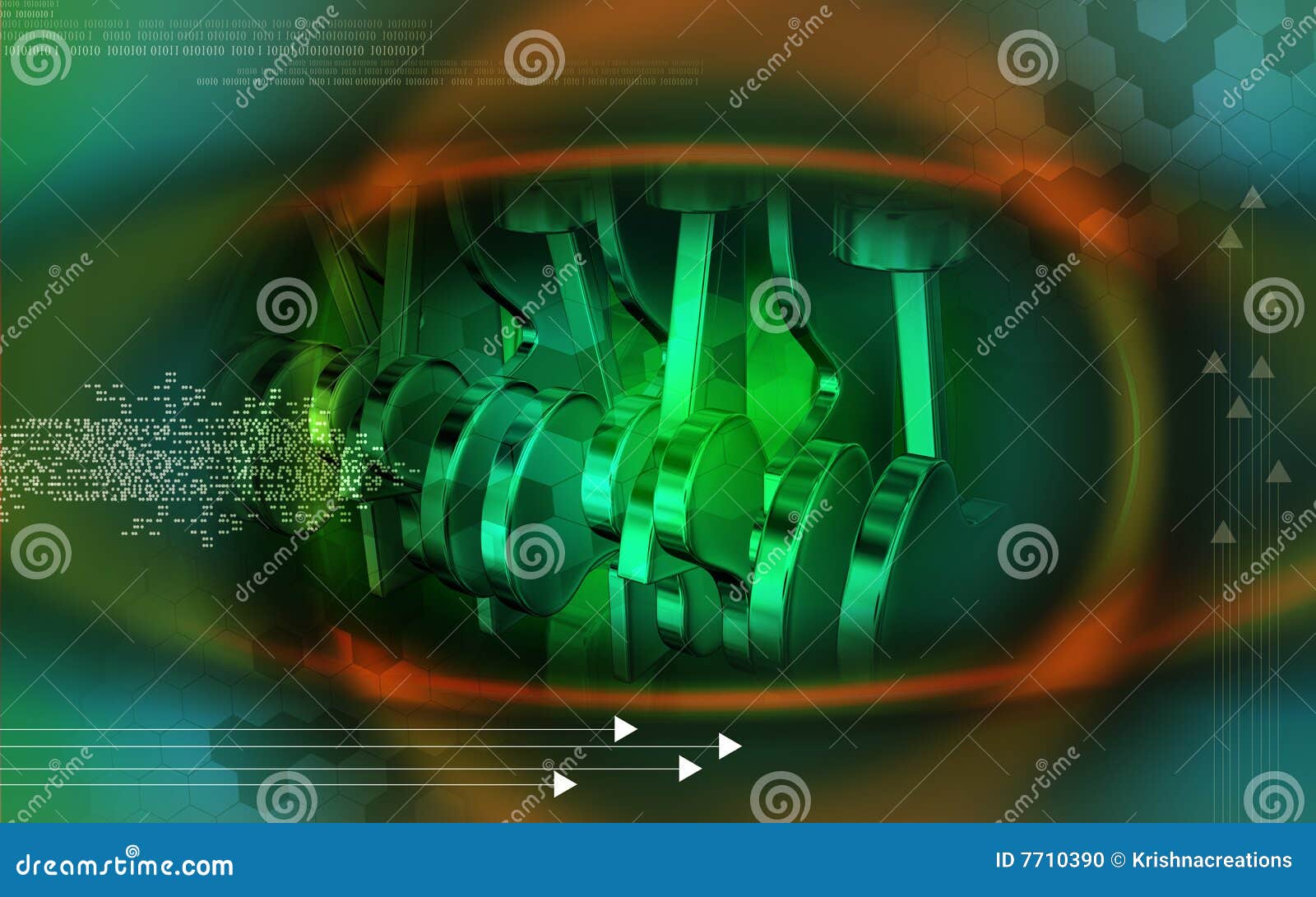 Digital effect of engines stock illustration. Illustration of industry ...