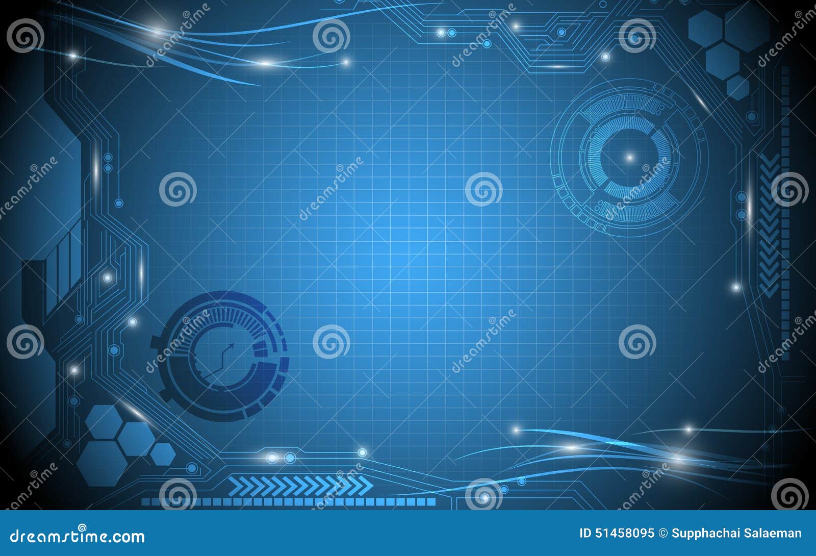 Digital Electric Abstract Background Stock Vector - Illustration of ...