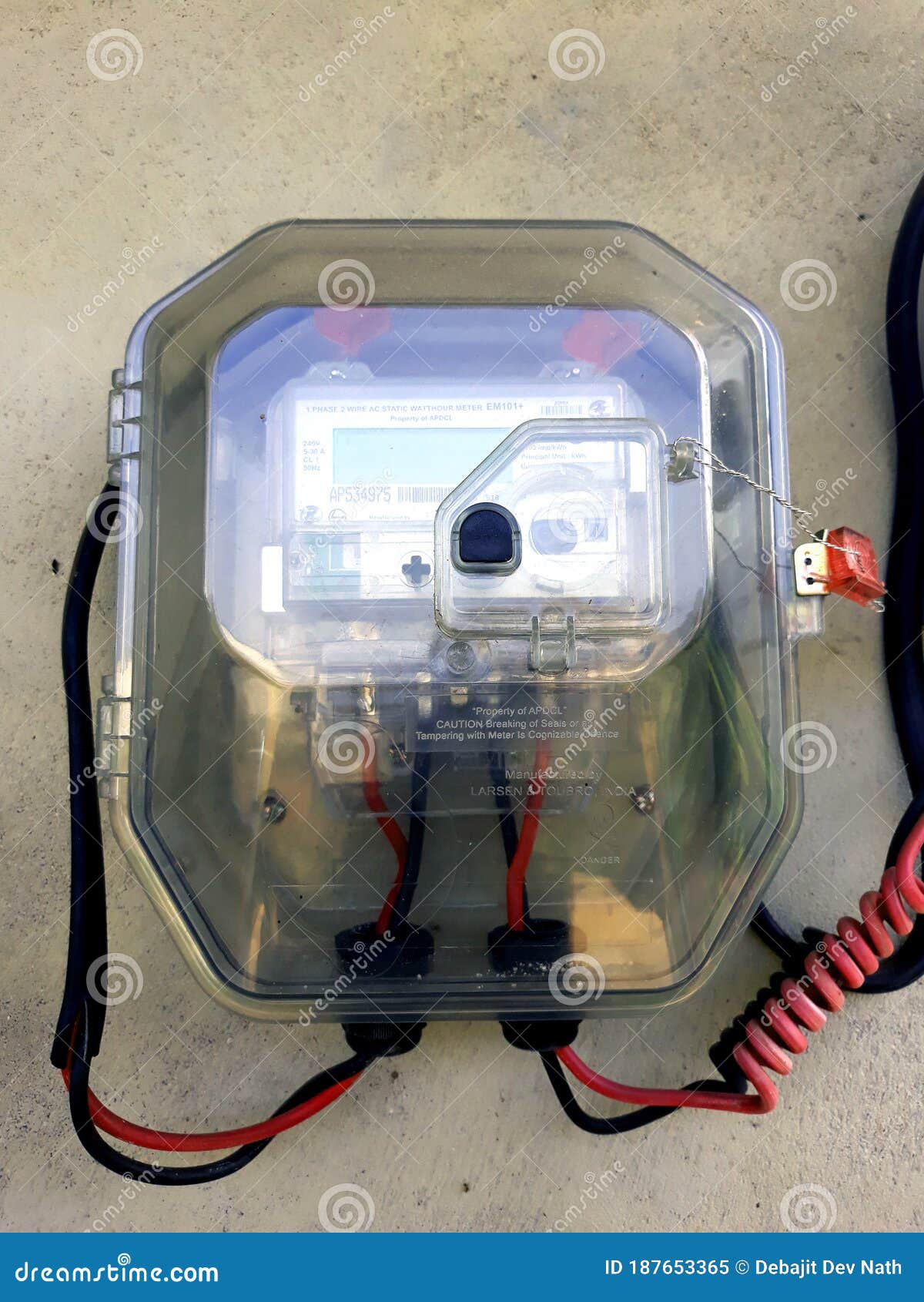 Digital Electric Current Meter APDCL Editorial Image - Image of assam ...