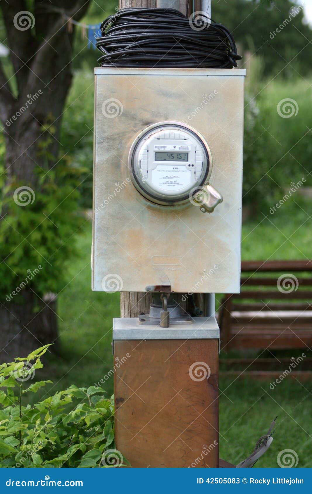 Digital Electric Utility Meter Stock Image | CartoonDealer.com #180601537