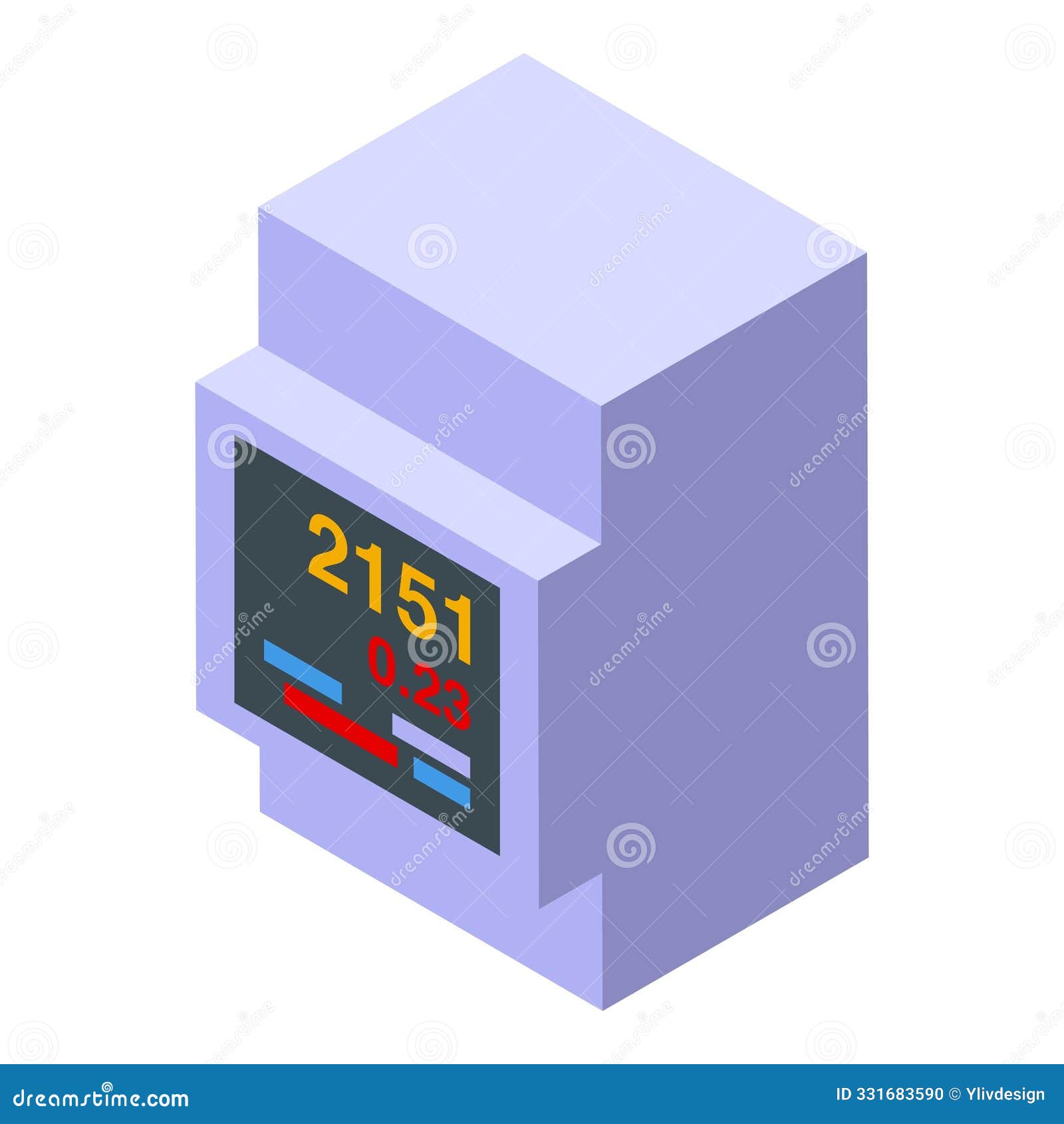 Digital Electric Meter Showing Electricity Consumption Data Stock ...