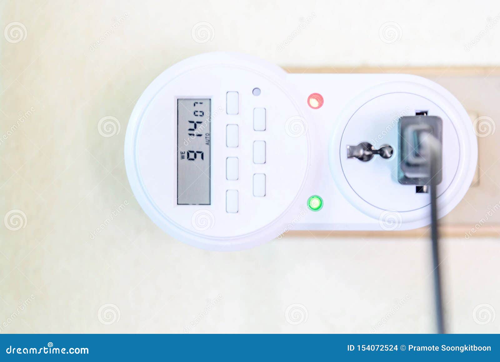 Digital Electric Plug Timer for Auto on/OFF Stock Photo - Image of ...