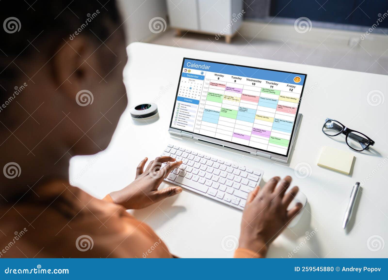 Digital Electronic Calendar Event Appointment Stock Photo - Image of ...