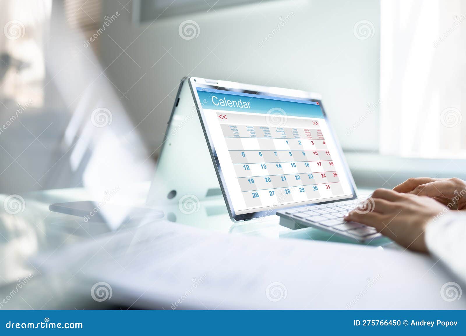 Digital Electronic Calendar Event Appointment Stock Photo - Image of ...
