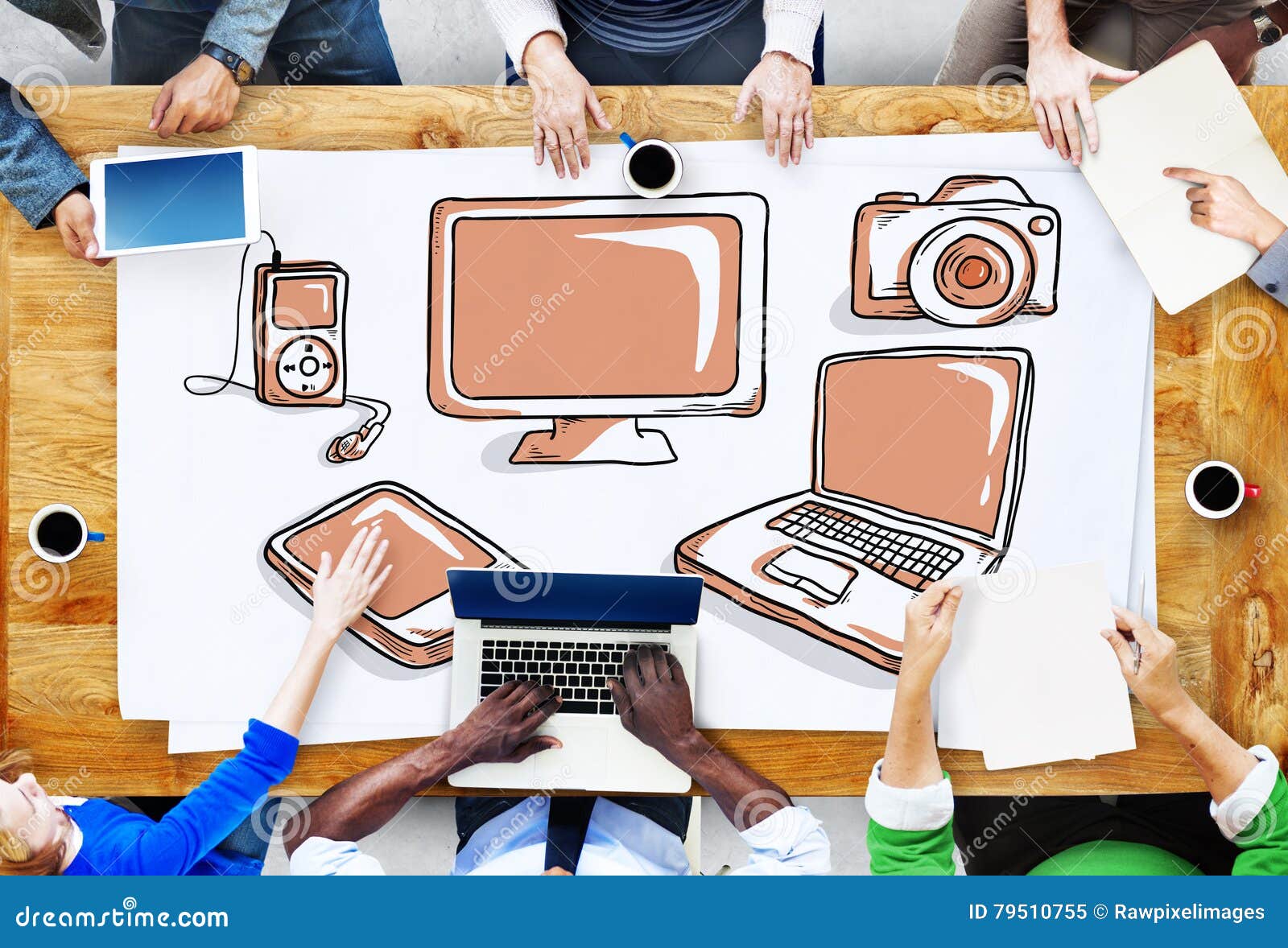 Digital Electronic Network Media Technology Concept Stock Image - Image ...