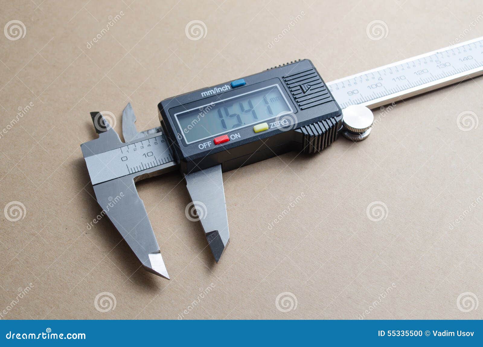 Digital Electronic Vernier Caliper Stock Photo - Image of engineering ...