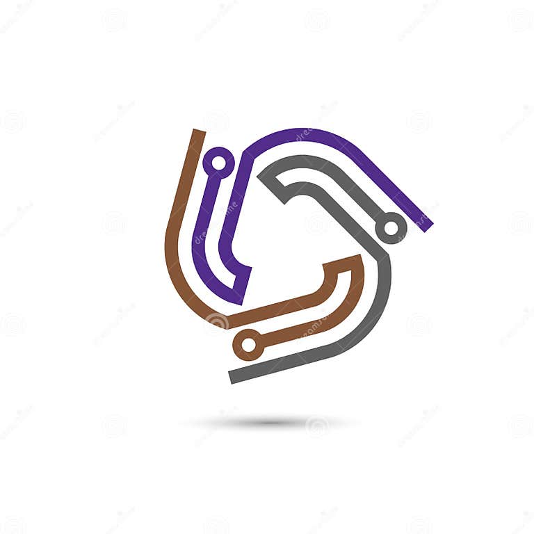 Digital Electronics Logo Design Stock Vector - Illustration of business ...