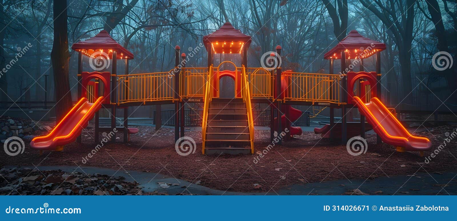 Digital Elements and Responsive Light Effects Create an Interactive Playground in Rural Area ...