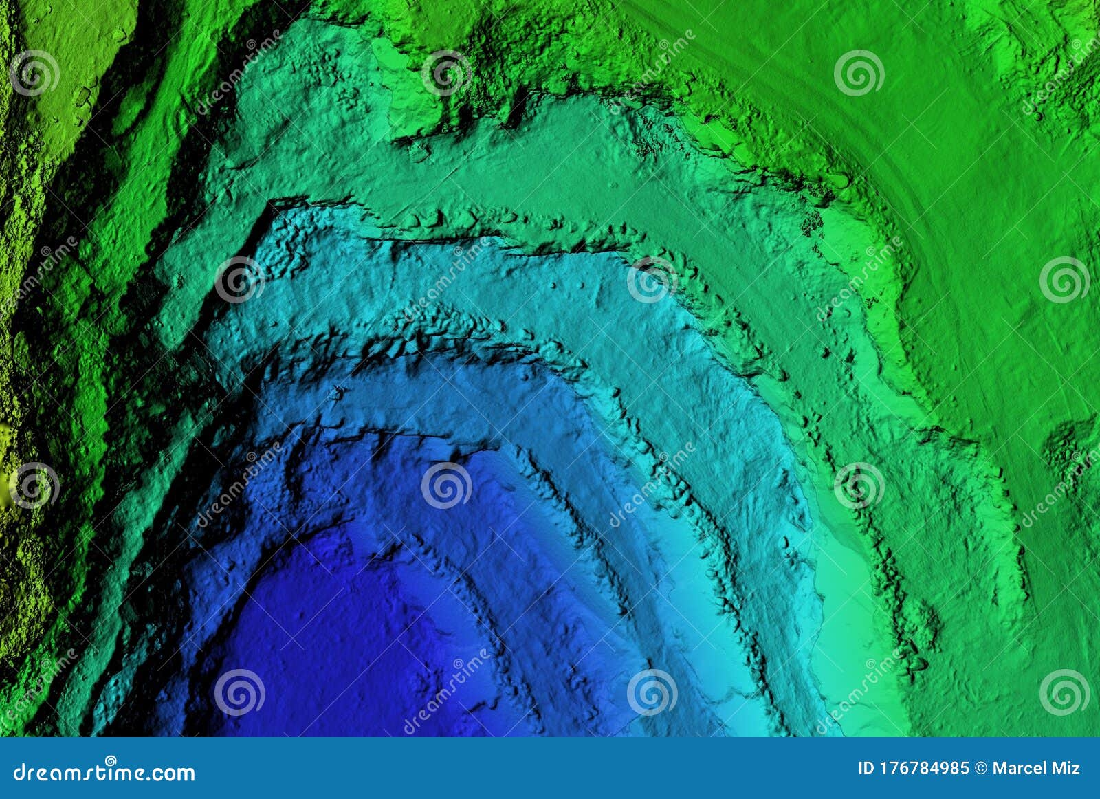 Aerial Orthorectified, Orthorectification Digital Elevation Model Stock ...