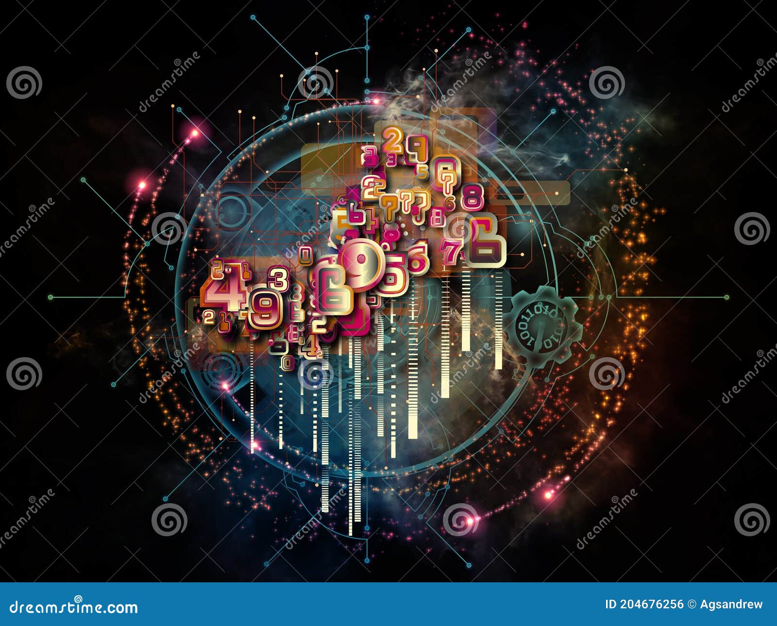 Digital Engine stock illustration. Illustration of digit - 204676256