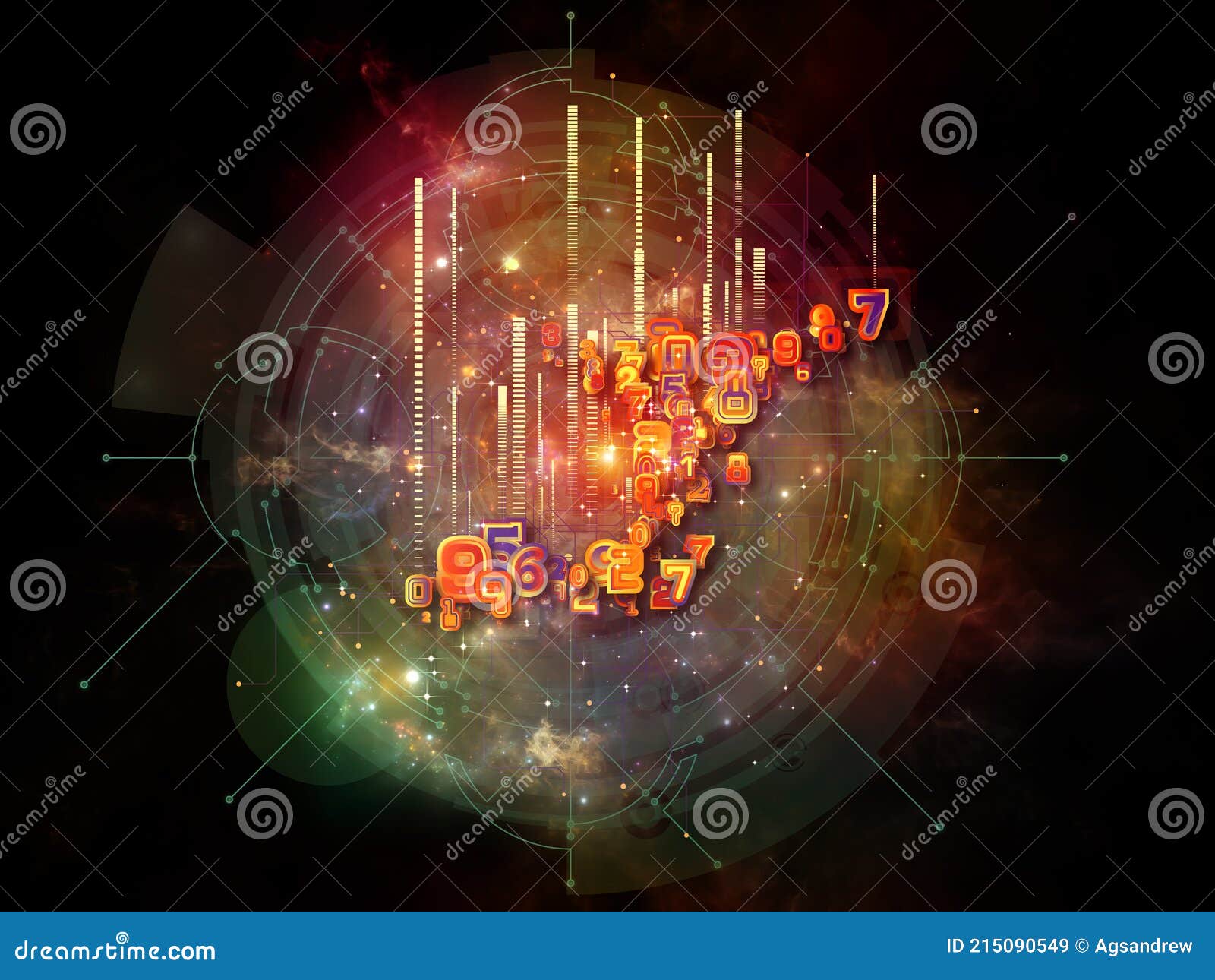 Digital Engine stock illustration. Illustration of technology - 215090549