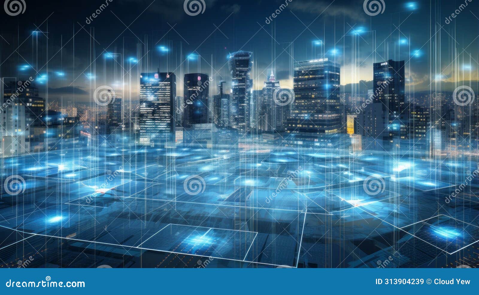 Digital Environment Showcasing Modern Paradigms Stock Illustration ...