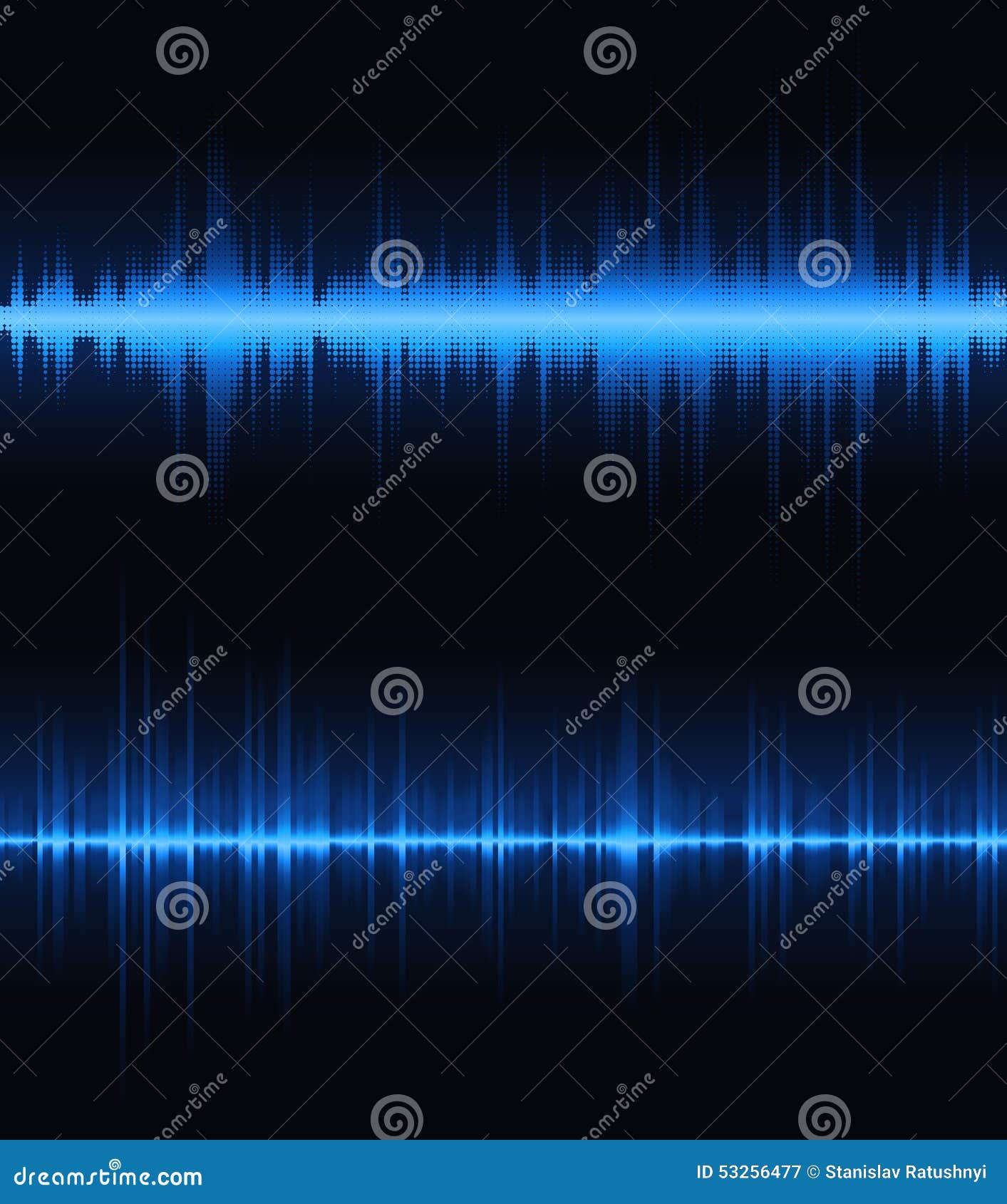 Digital Equalizer Visualizing Sound Frequencies In Realtime Closeup ...
