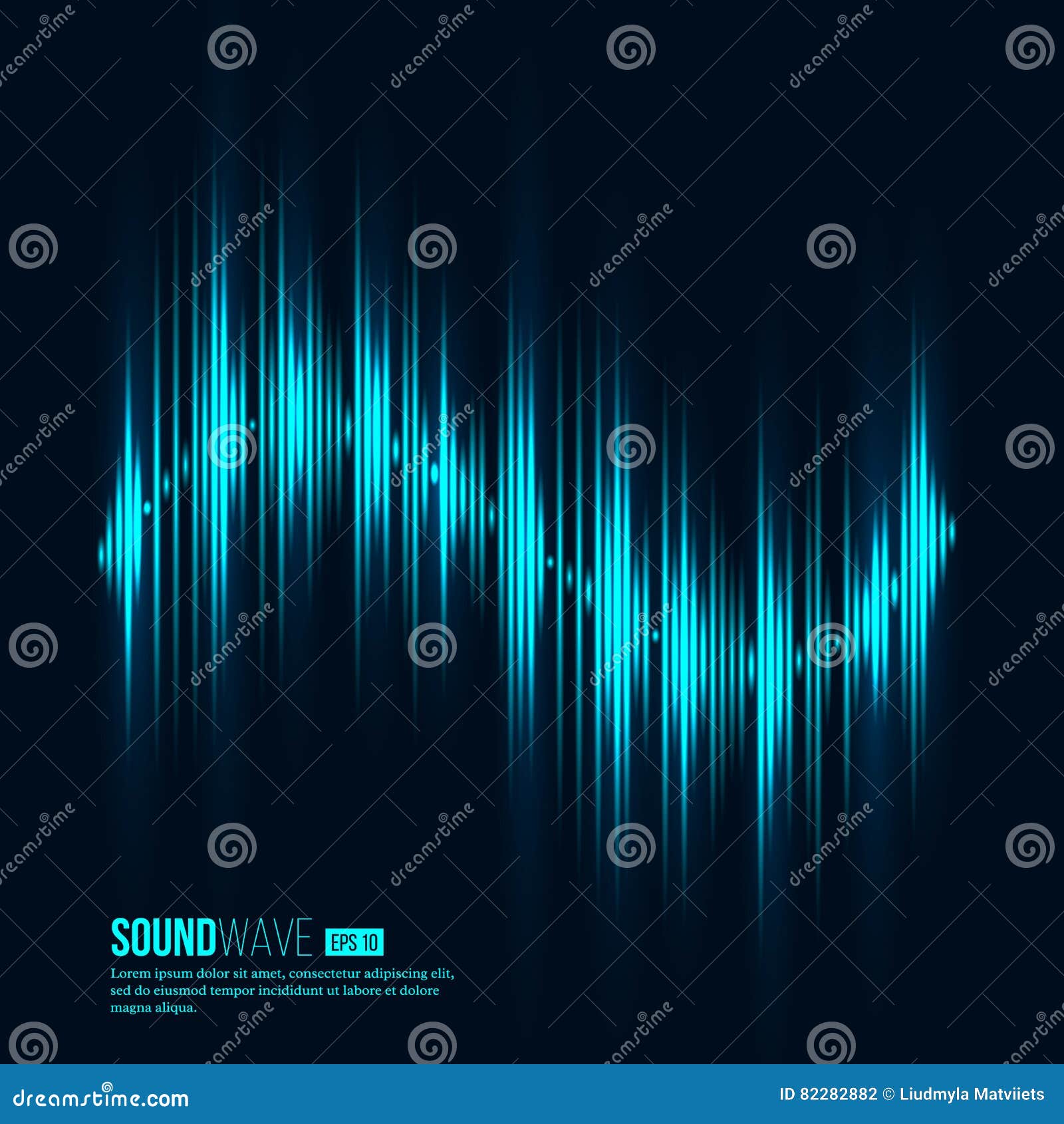 Digital Equalizer. Sound Wave Stock Illustration - Illustration of ...