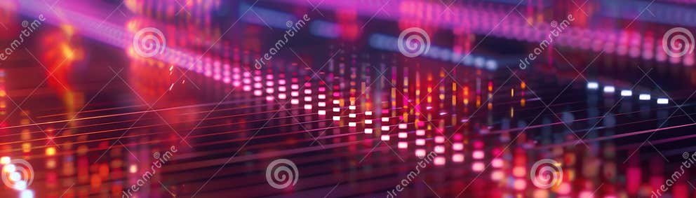 Digital Equalizer Visualizing Sound Frequencies in Realtime Closeup ...