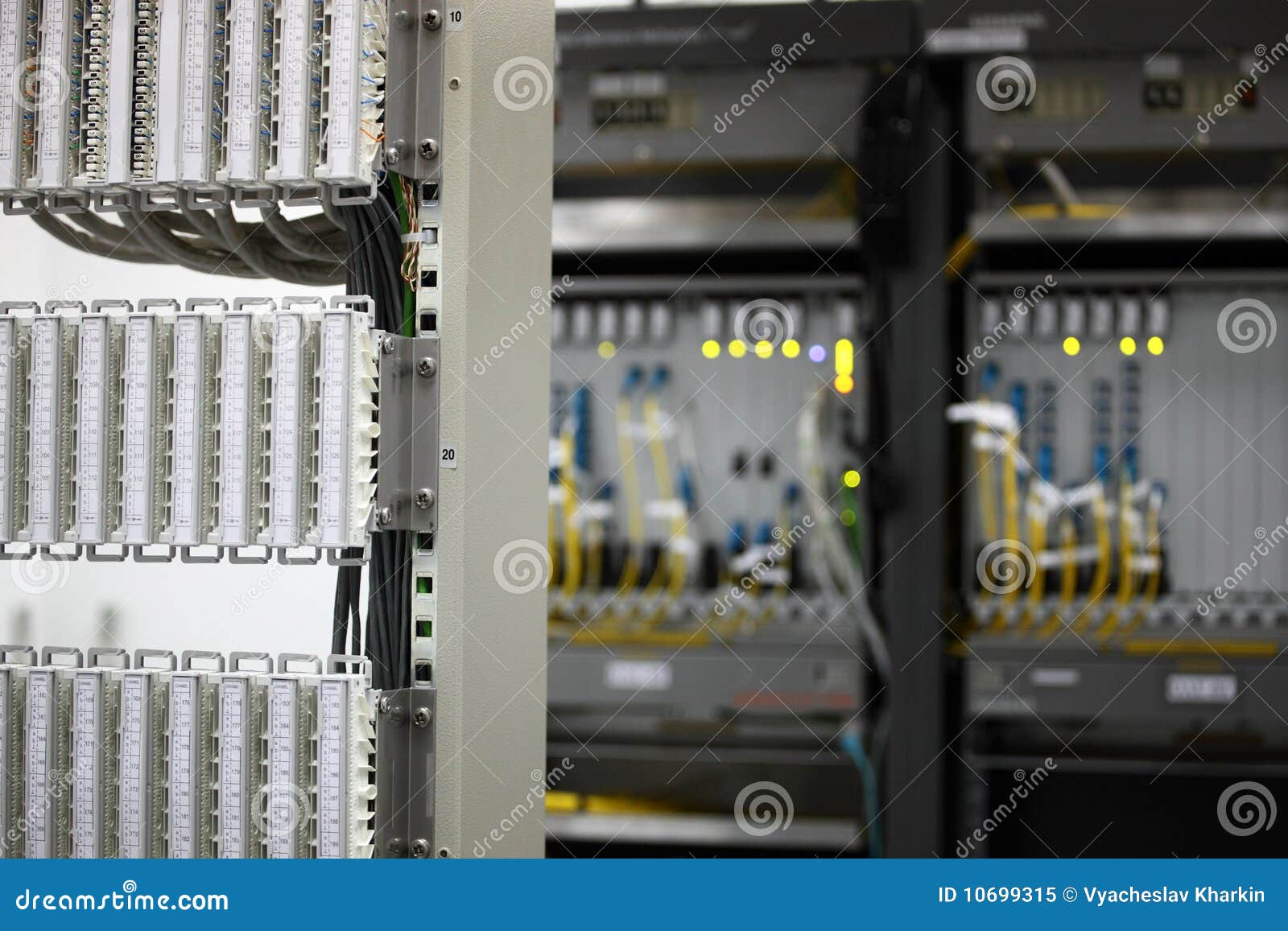Digital Equipment of Communication Stock Image - Image of rack ...