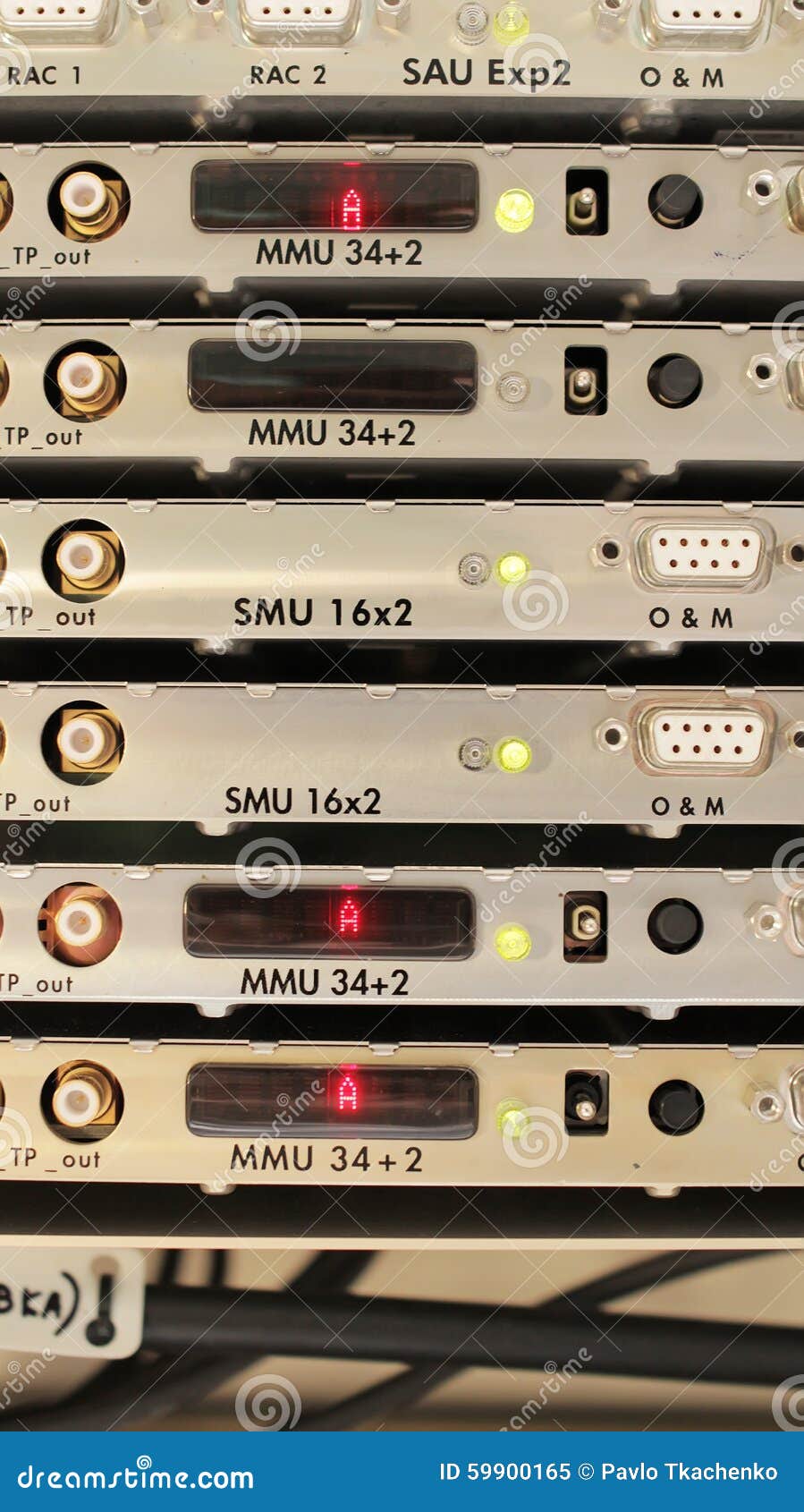 Digital Equipment of Communication for Data Transmission Stock Image ...