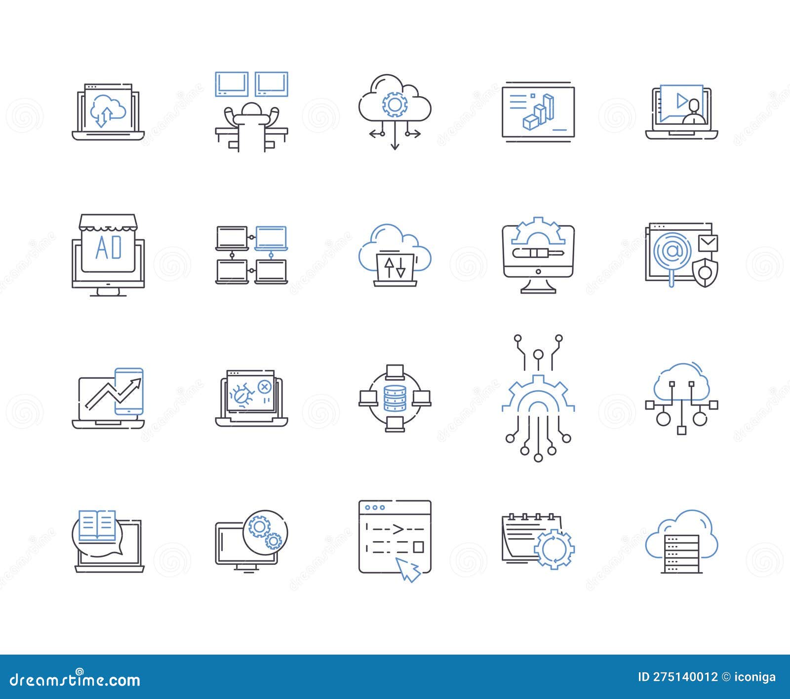 Avatar Network - Granite Icons Vector Illustration | CartoonDealer.com ...