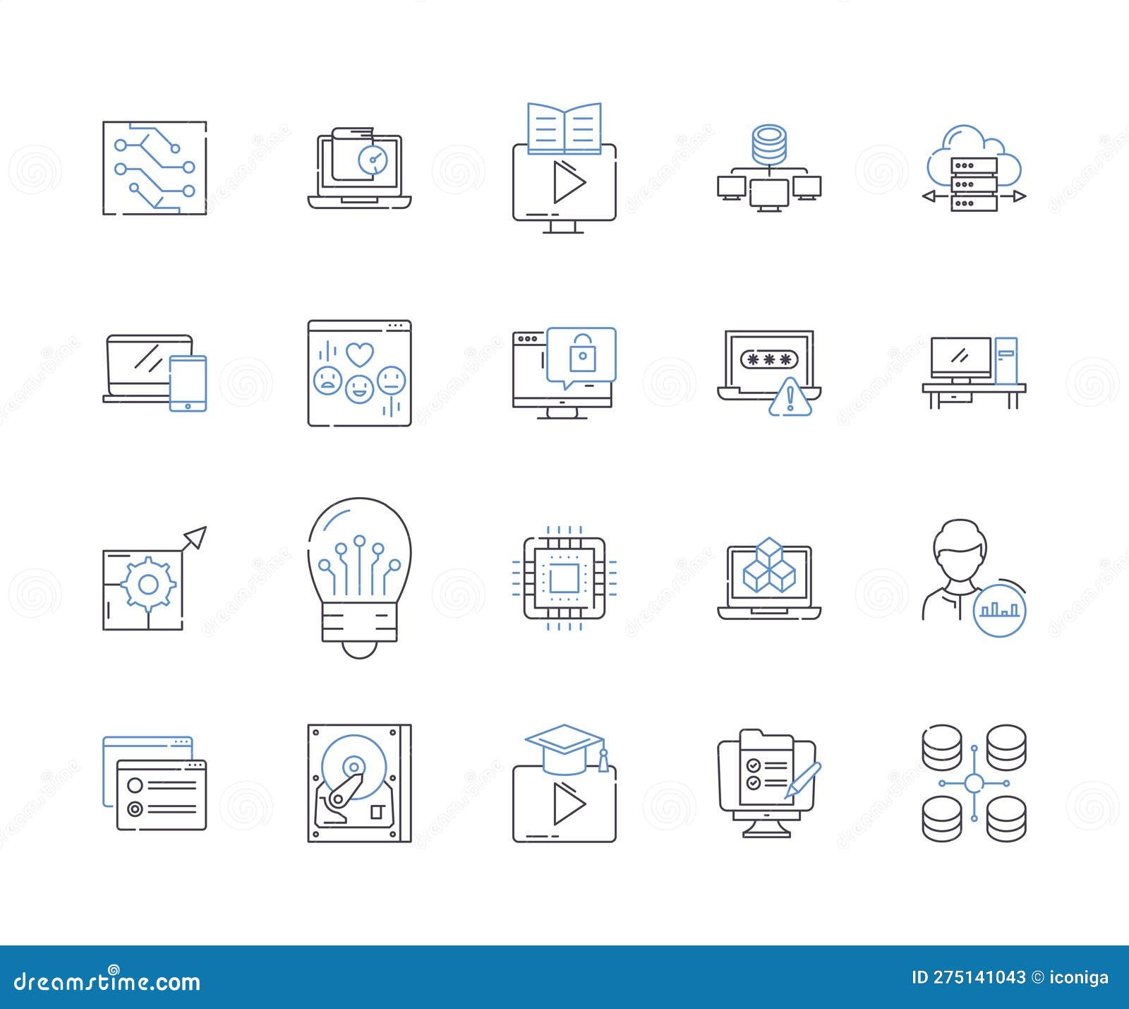 Avatar Network - Granite Icons Vector Illustration | CartoonDealer.com ...