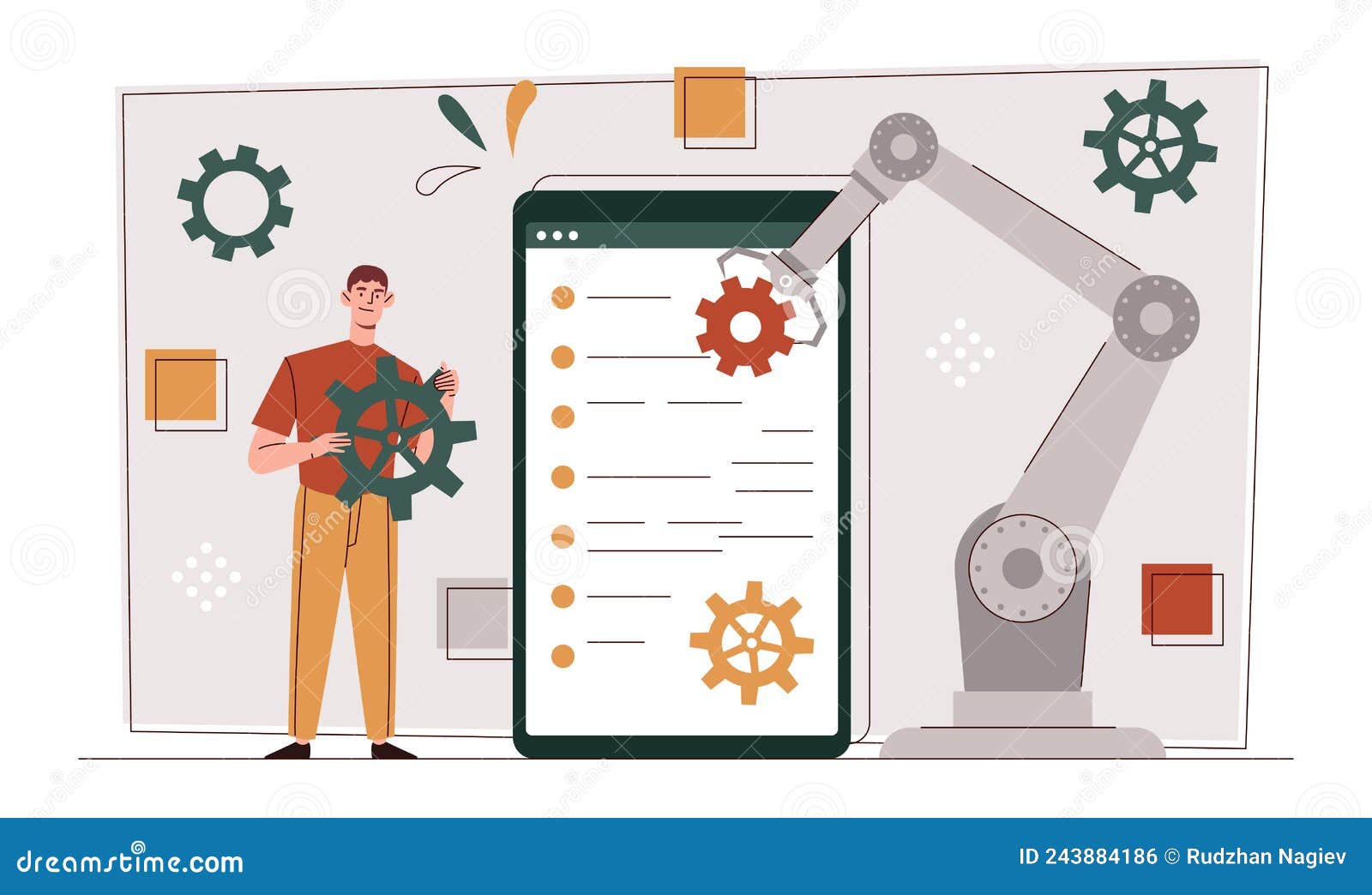 Digital era concept stock vector. Illustration of electronic - 243884186