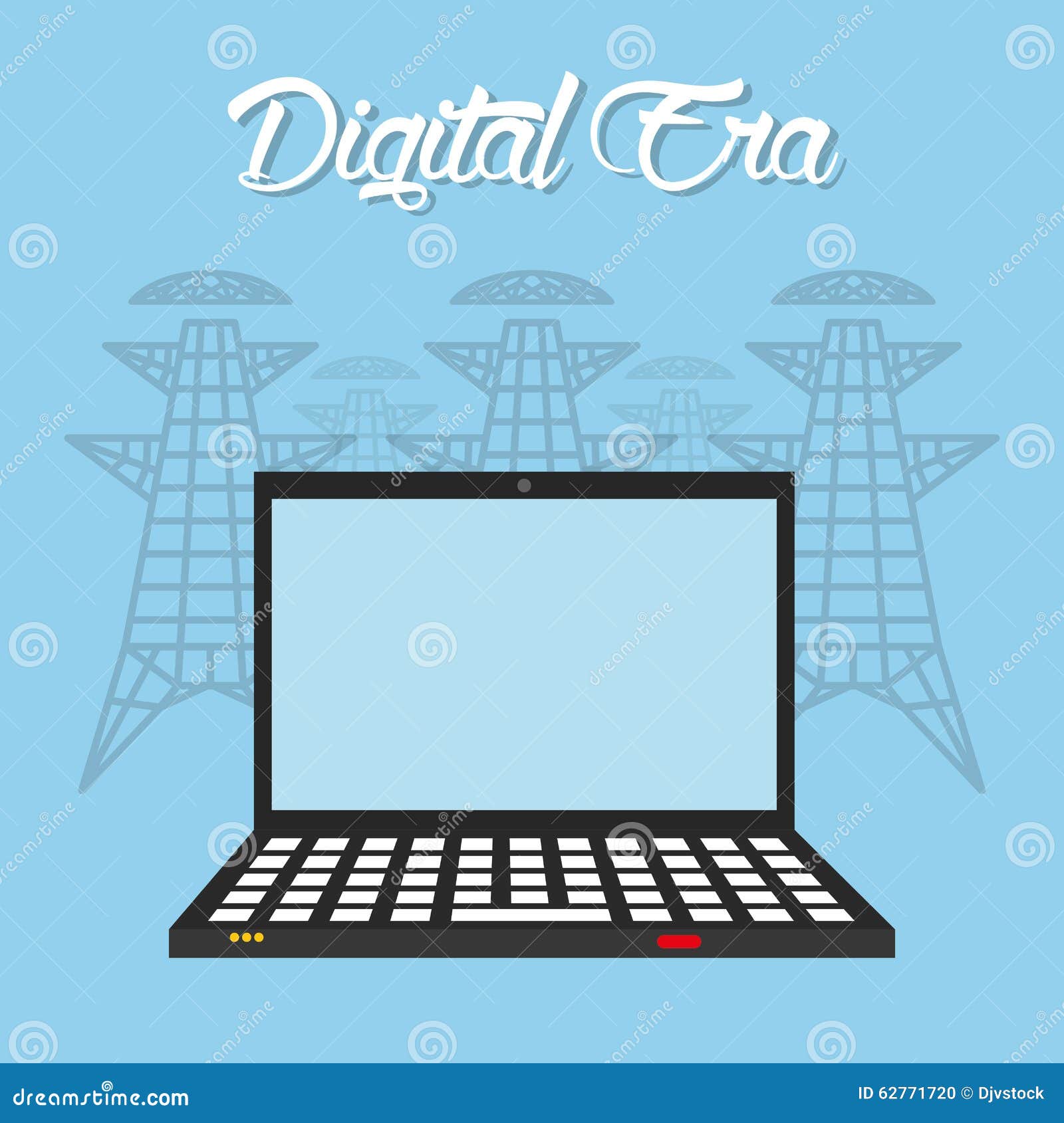Digital era technology stock vector. Illustration of online - 62771720