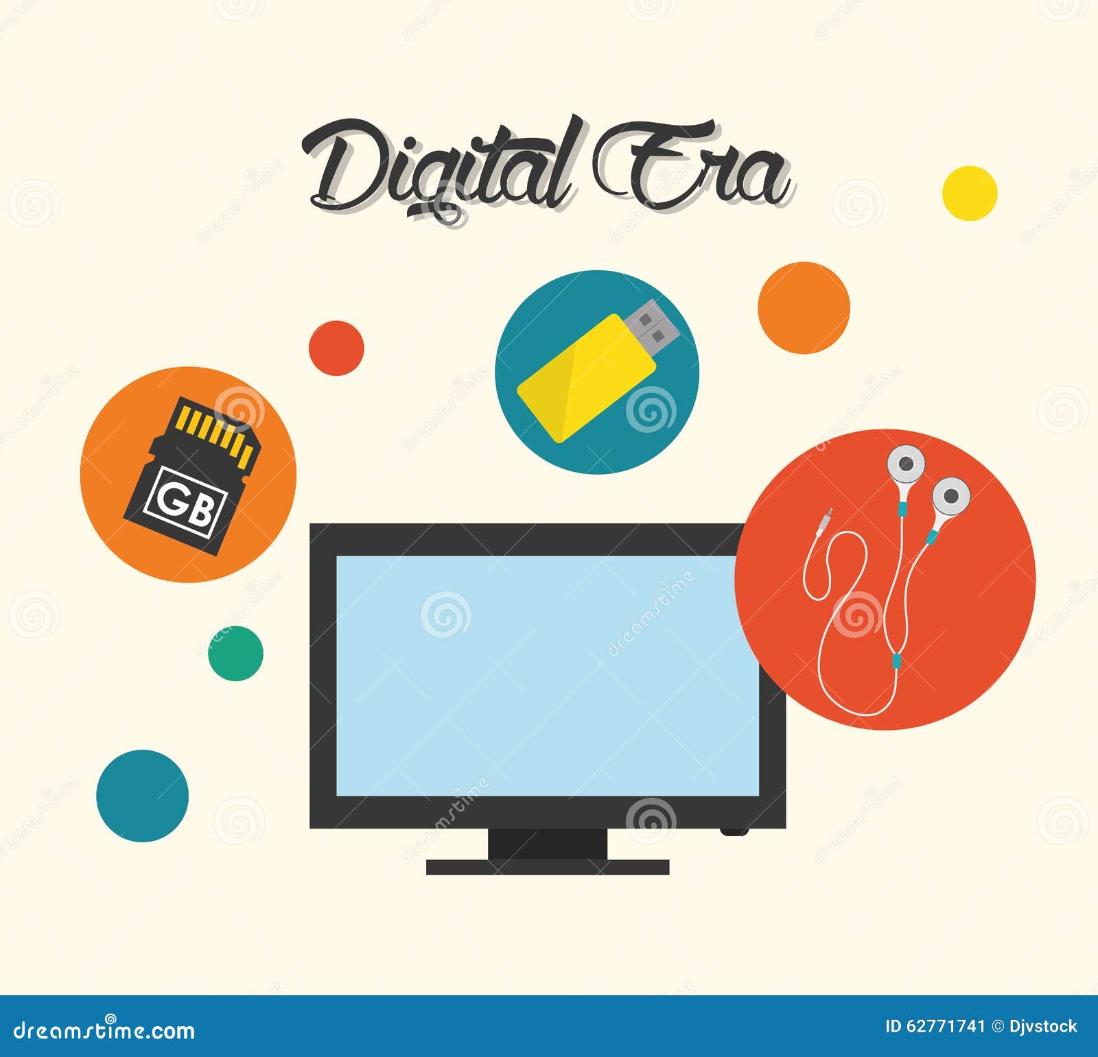 Digital era technology stock vector. Illustration of tech - 62771741