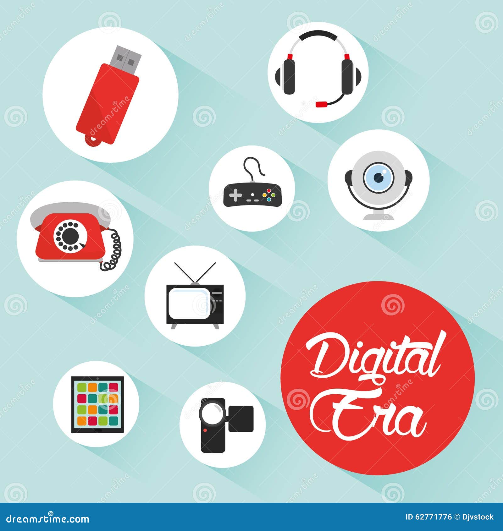 Digital Era Technology Stock Vector - Image: 62771776