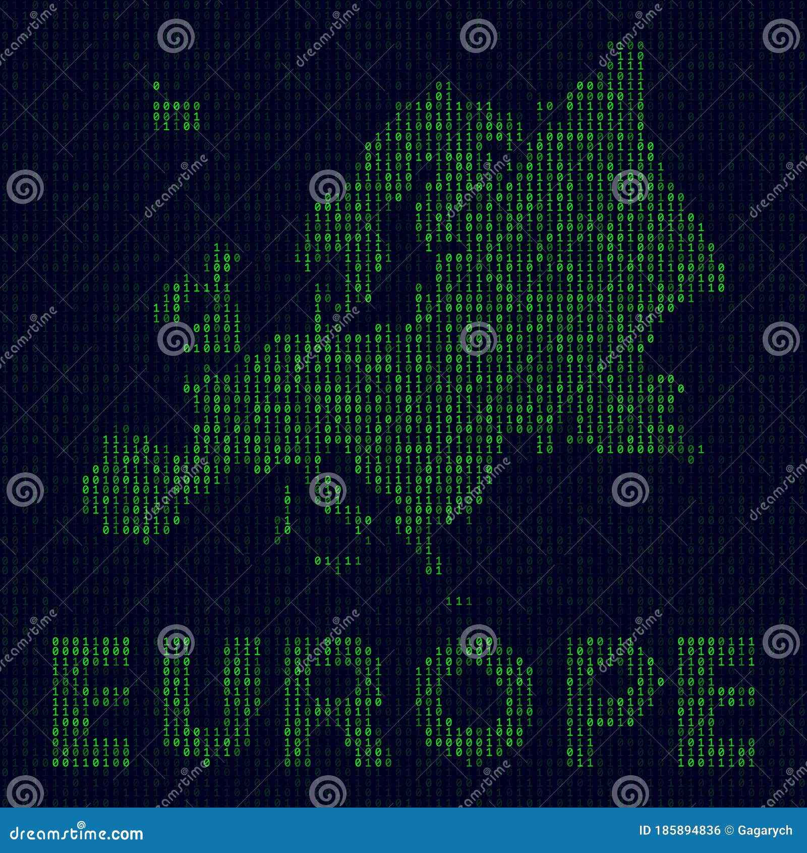 Digital Europe logo. stock vector. Illustration of geography - 185894836