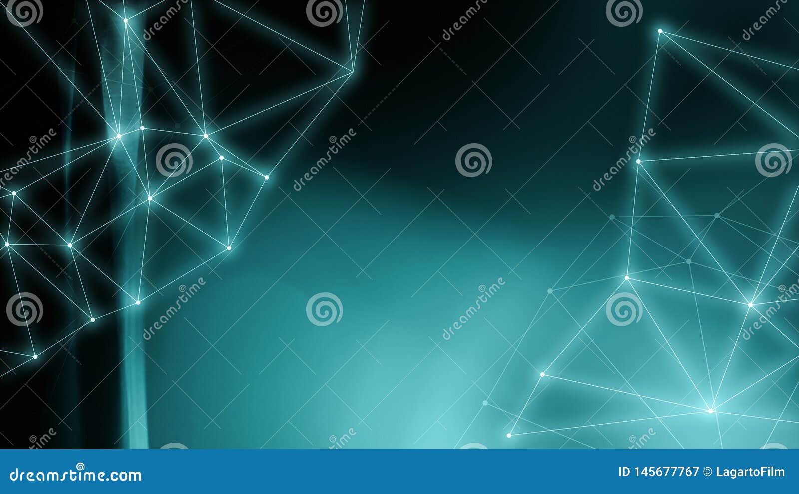 Digital Experiment Layout, Many Circles Dots and Lines Connected ...