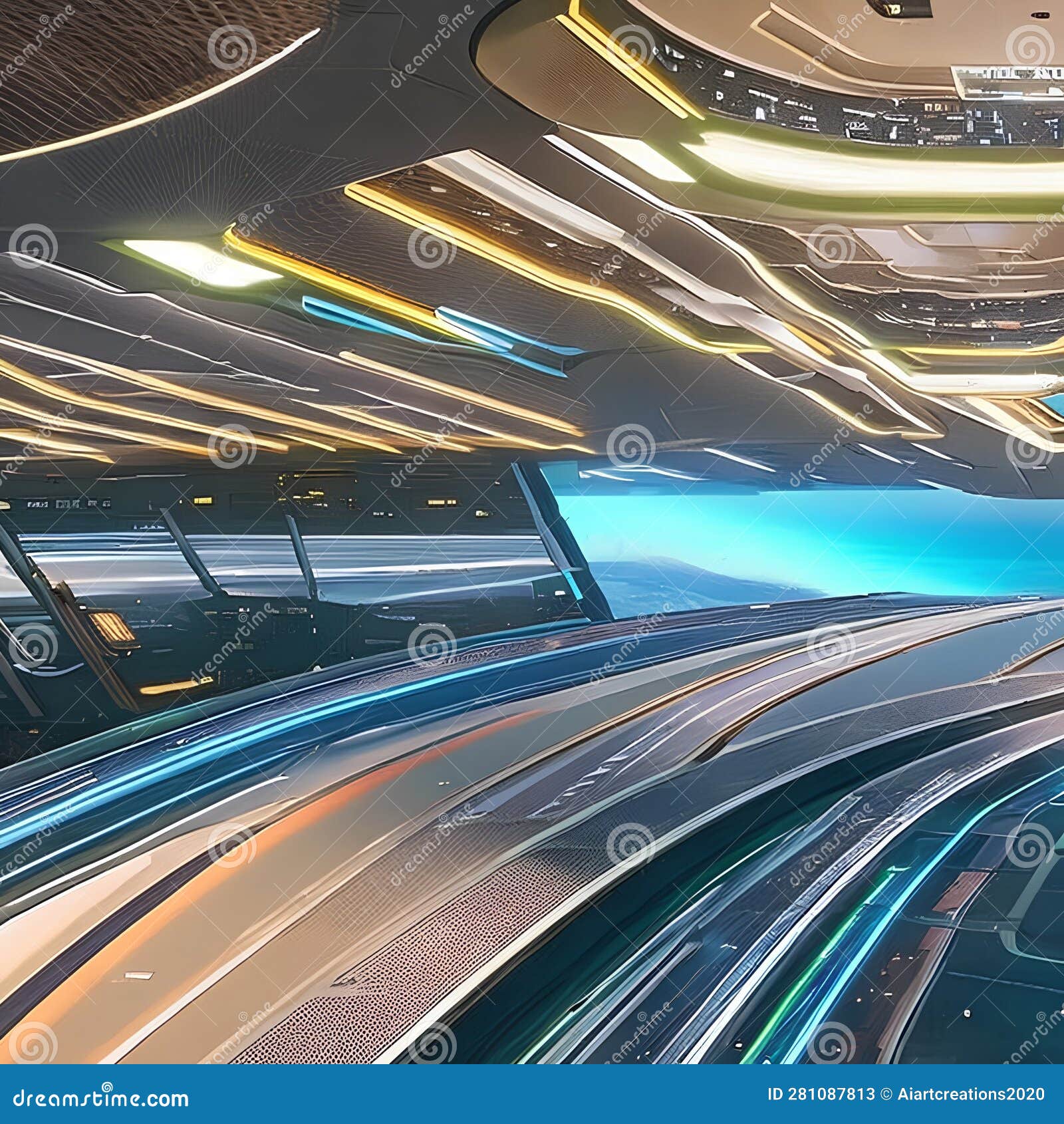 A Digital Exploration of Futuristic Landscapes, with High-tech Cities ...