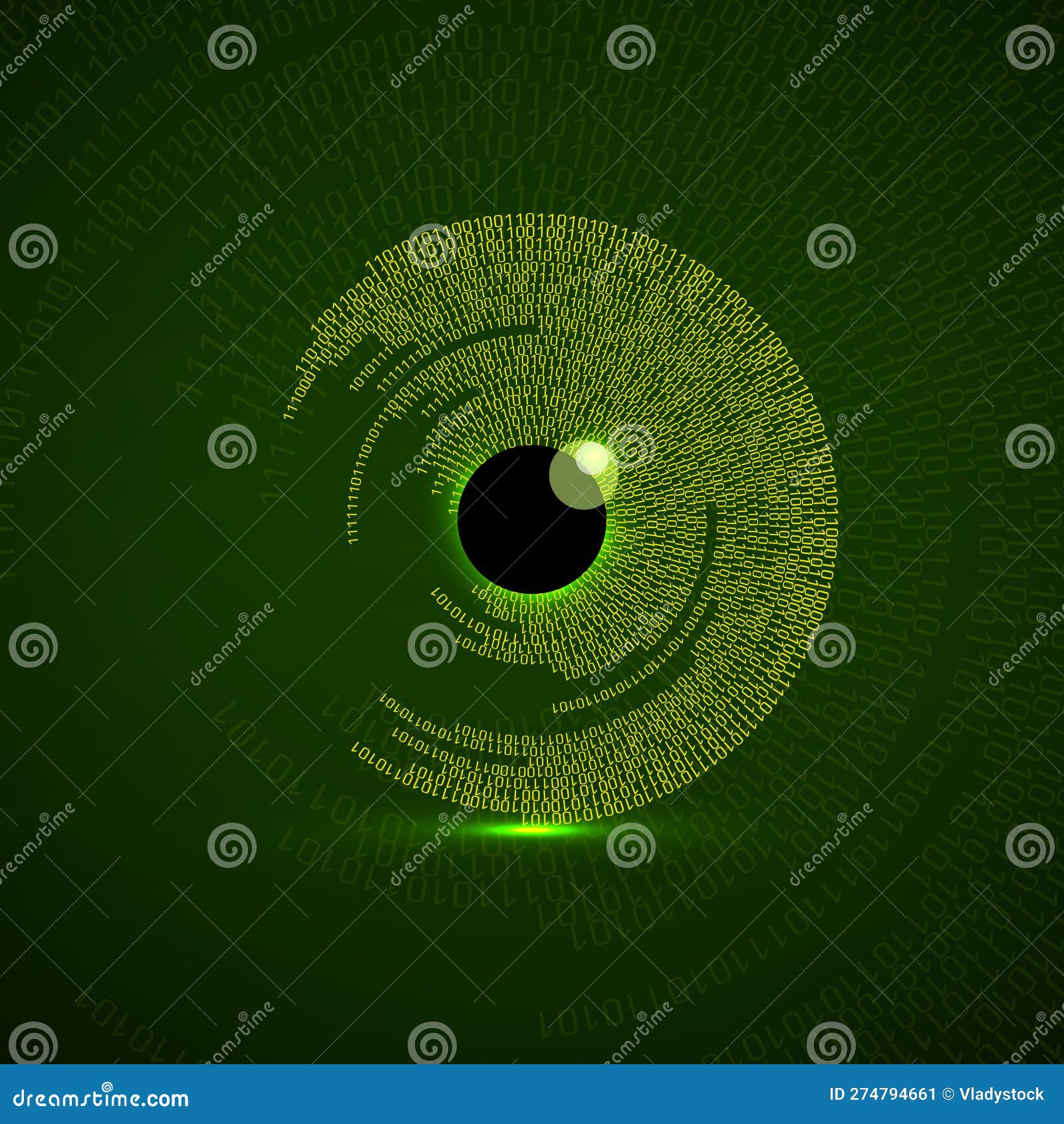 Digital Eye with Binary Code, Technology Oncept Stock Vector ... Digital Eye with Binary Code, Technology Oncept Stock Vector ...